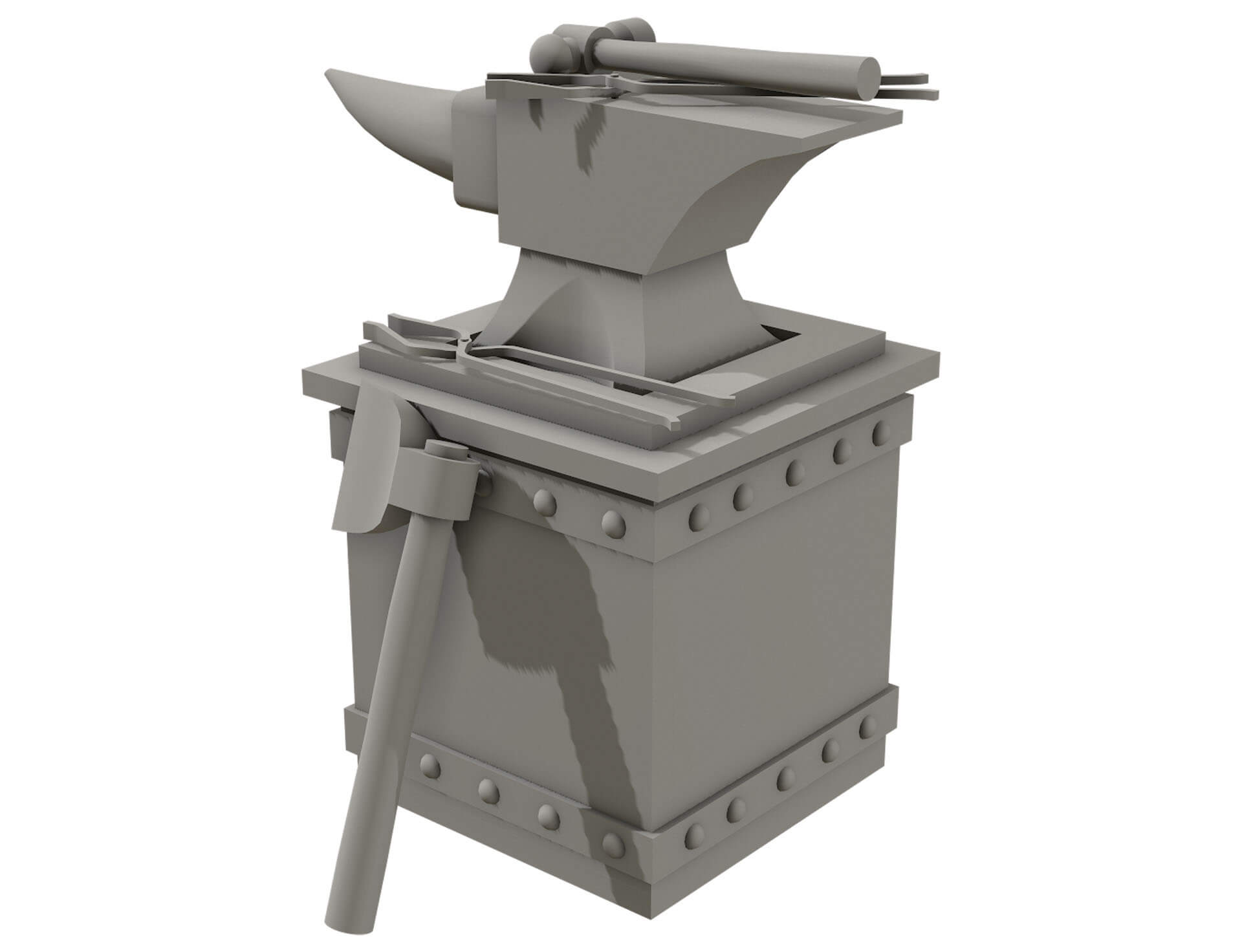 Old Metal Anvil 2 - 3D Model by virtual3d