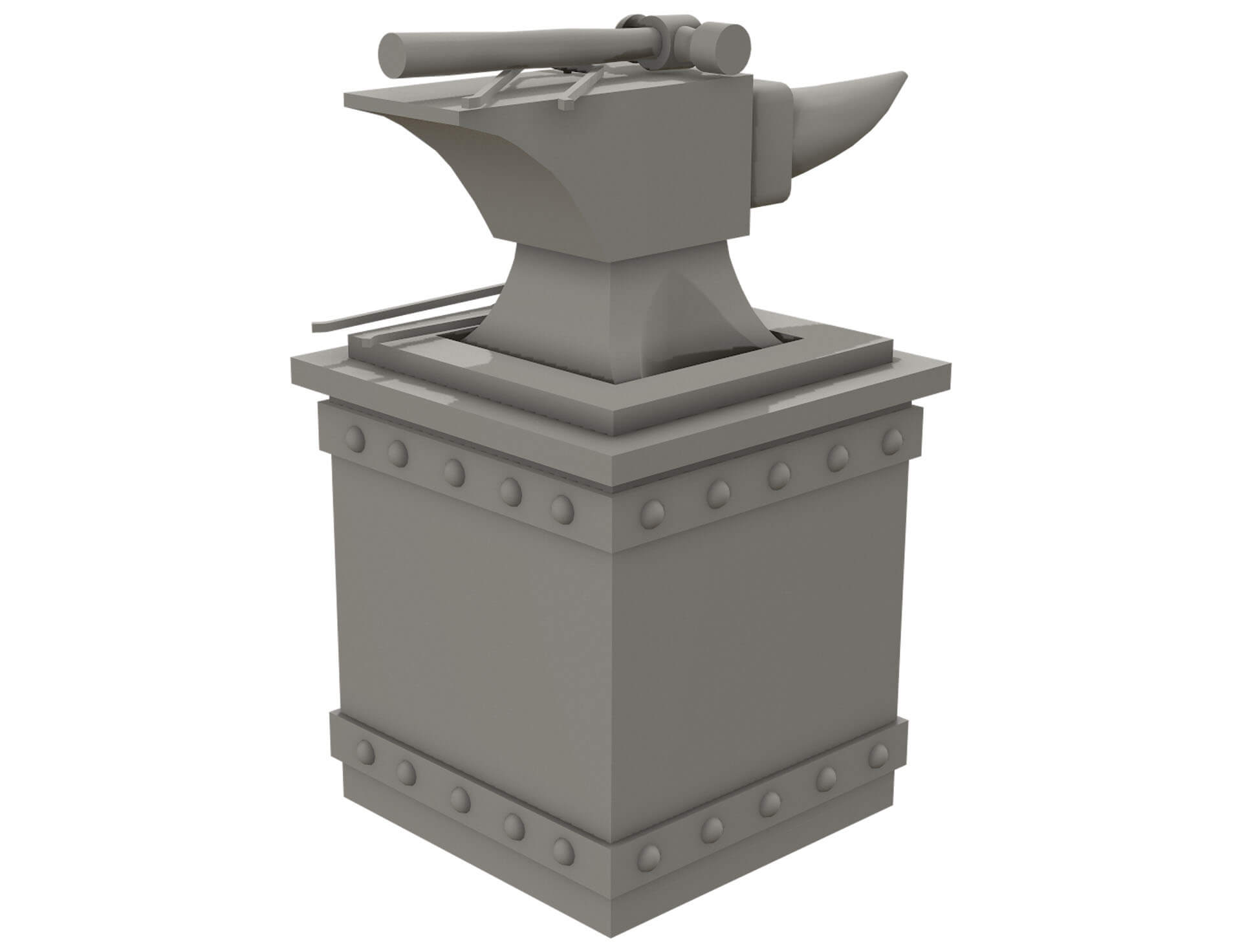 Old Metal Anvil 2 - 3D Model by virtual3d