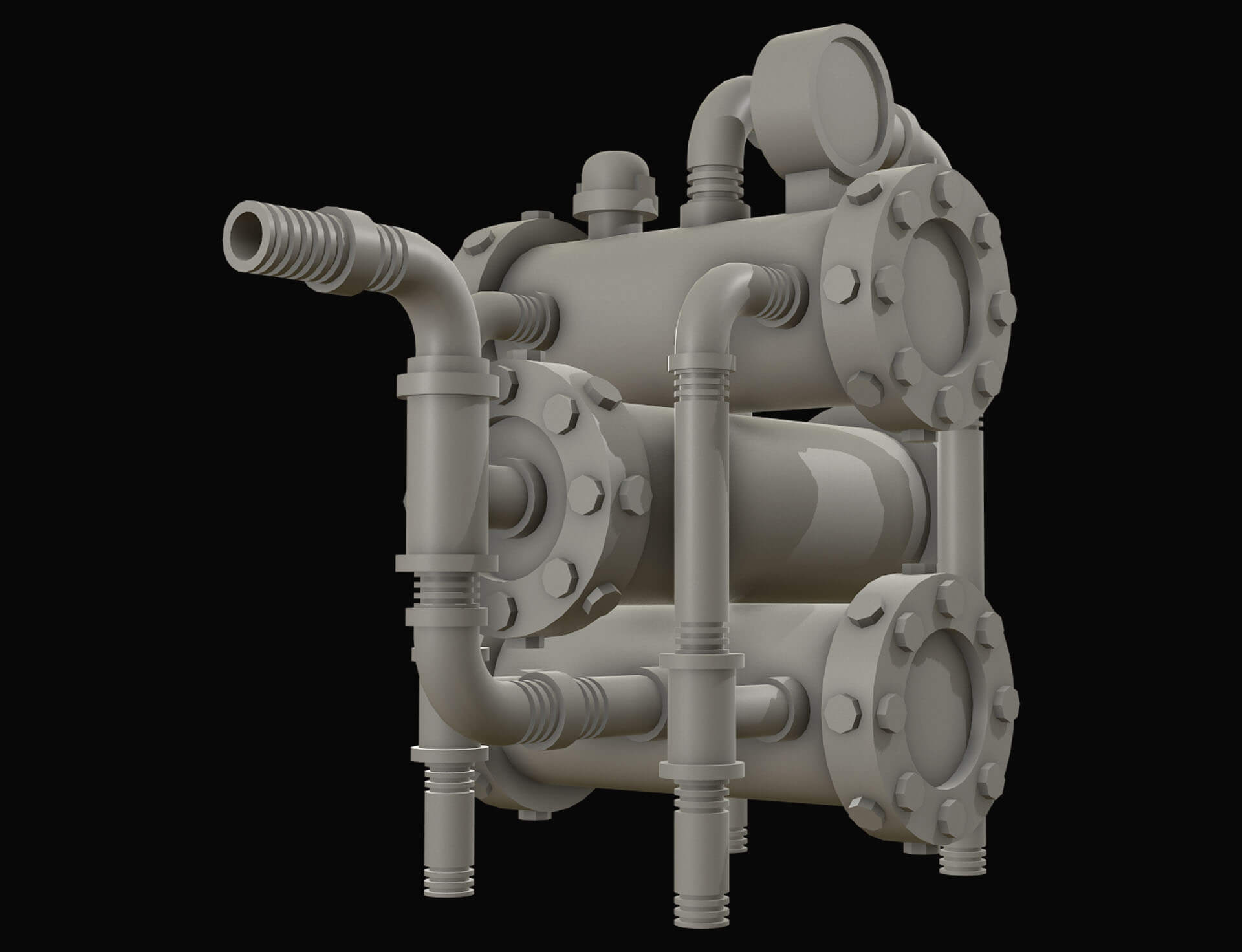 Old Water Pump - 3D Model by virtual3d
