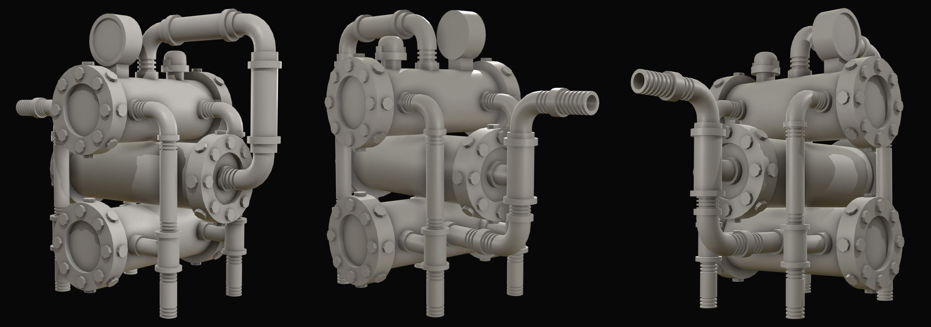 Old Water Pump - 3D Model by virtual3d
