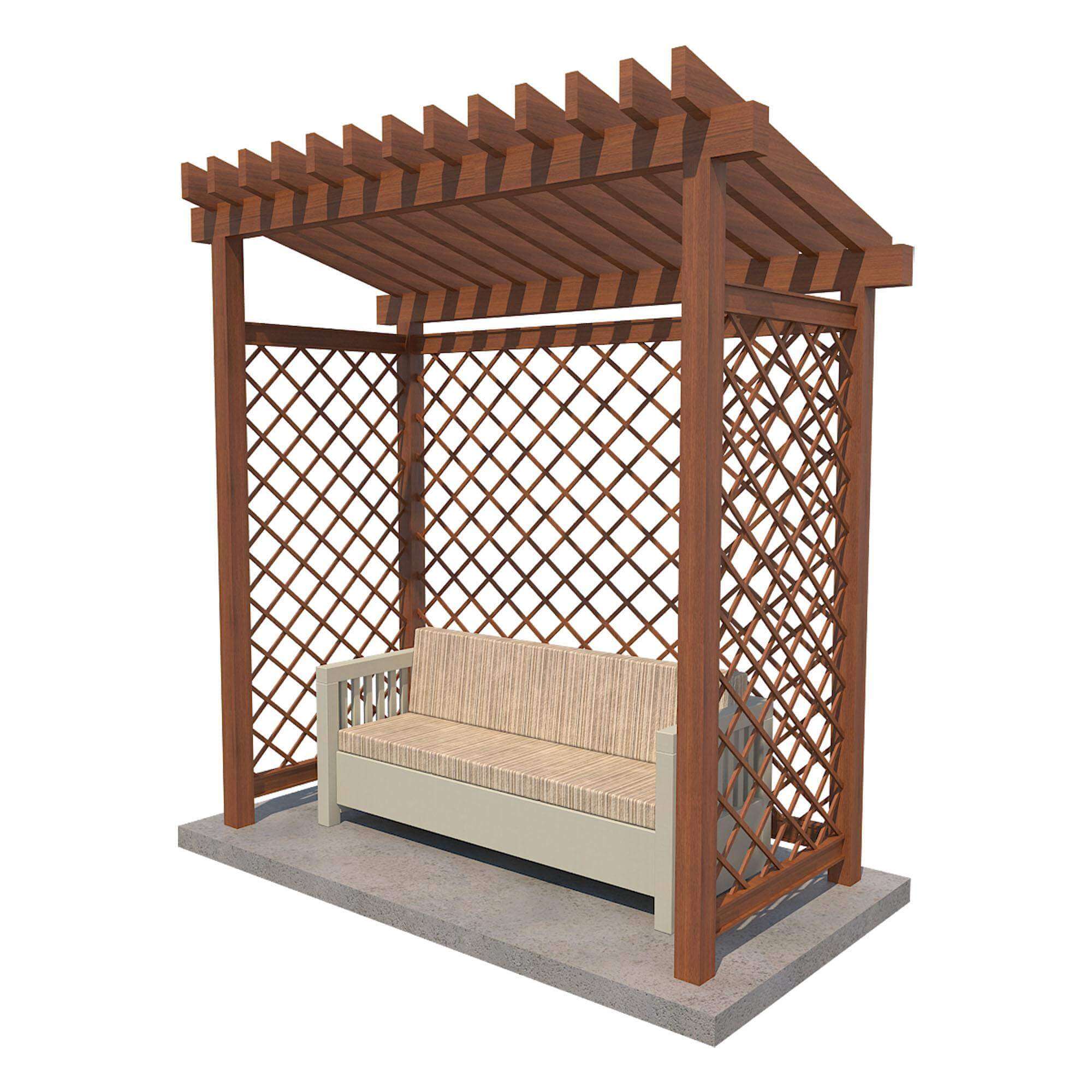 Pergola 10 - 3D Model by virtual3d