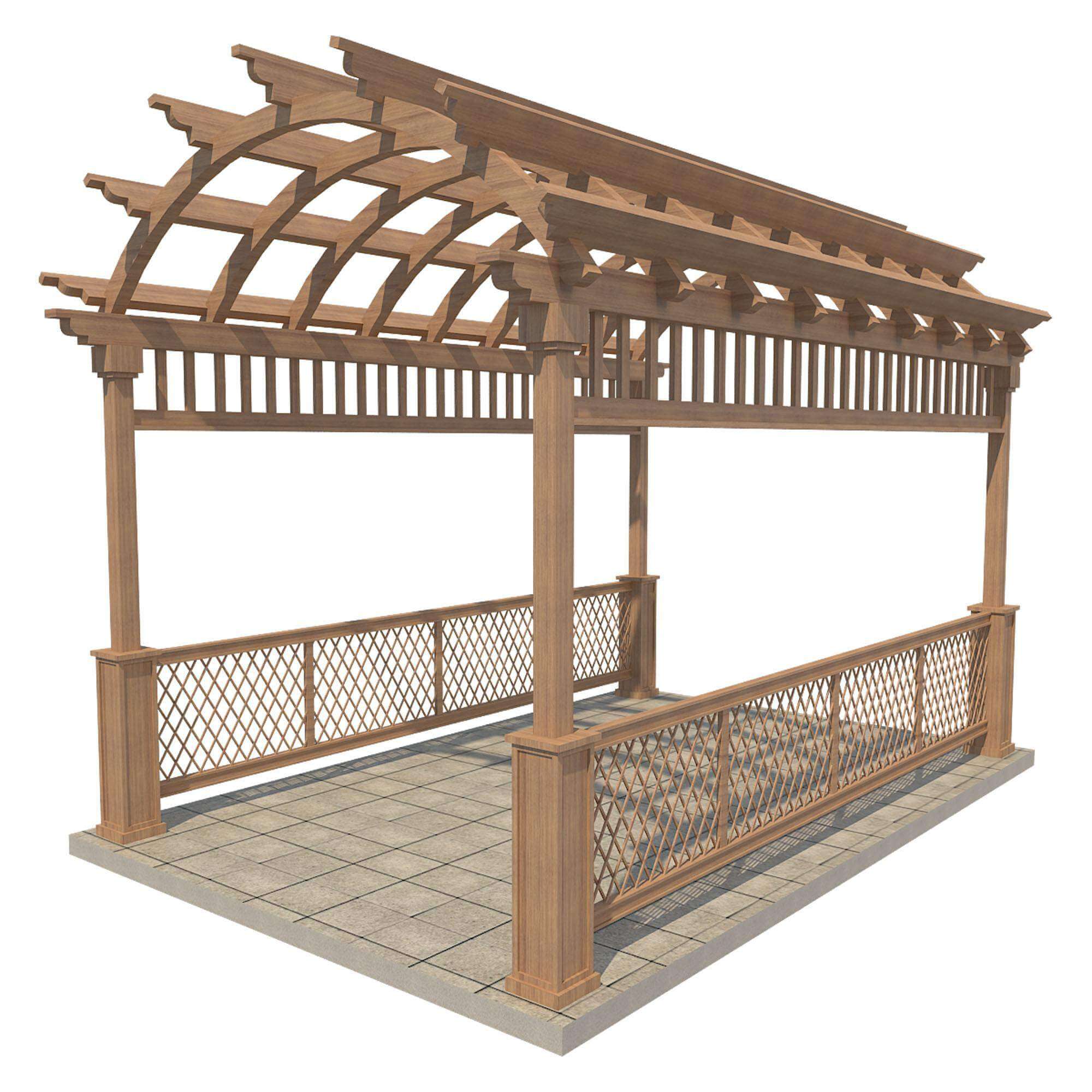 Pergola 22 - 3D Model by virtual3d