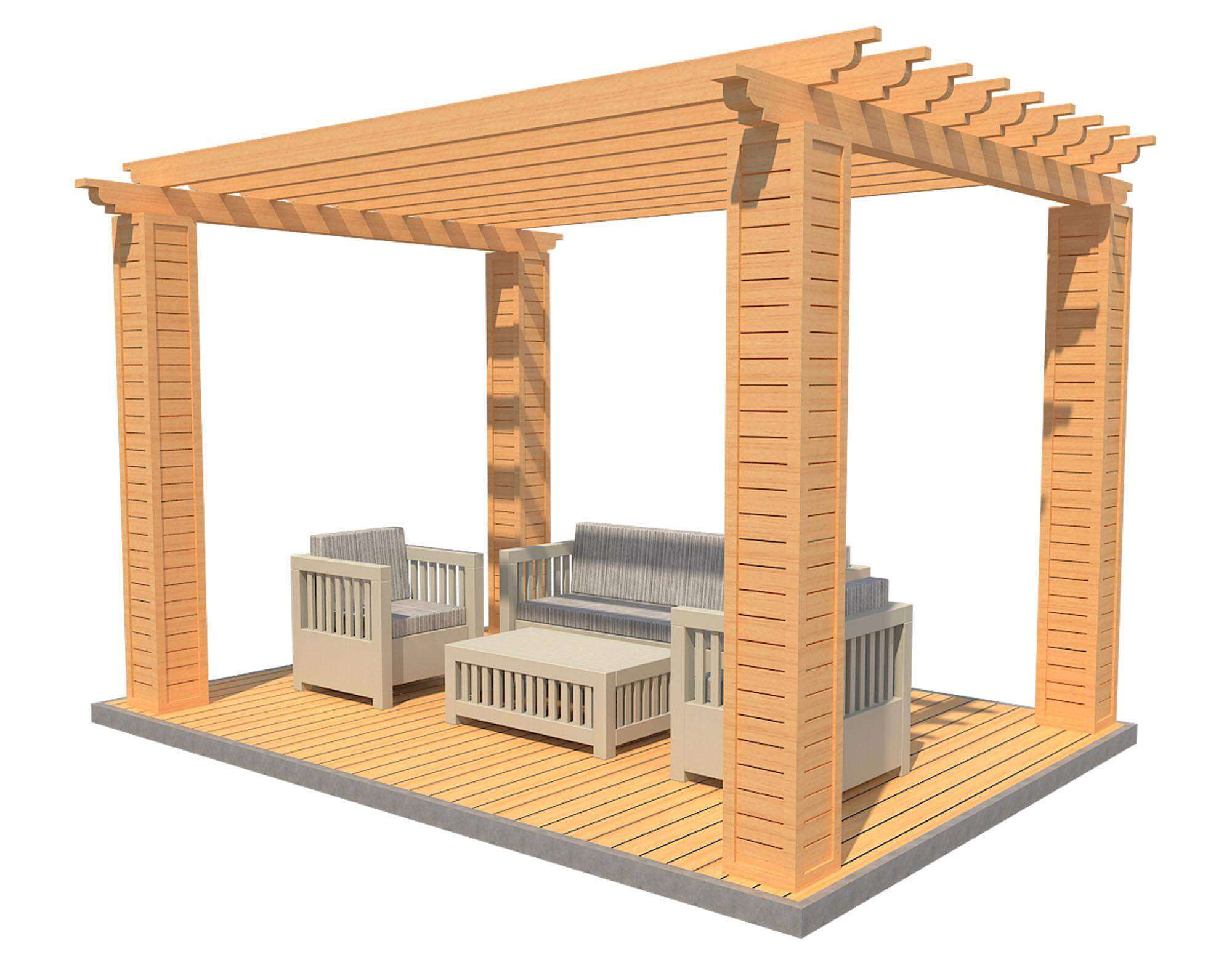 Pergola 24 - 3D Model by virtual3d