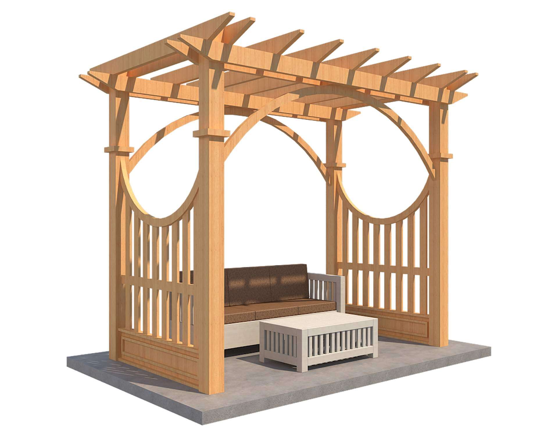 Pergolas Set 2 - 3D Model by virtual3d