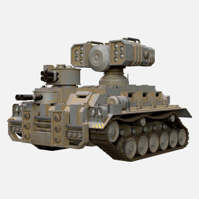 Tracked APC-1-Urban-Dirty 3D Model by virtual3d