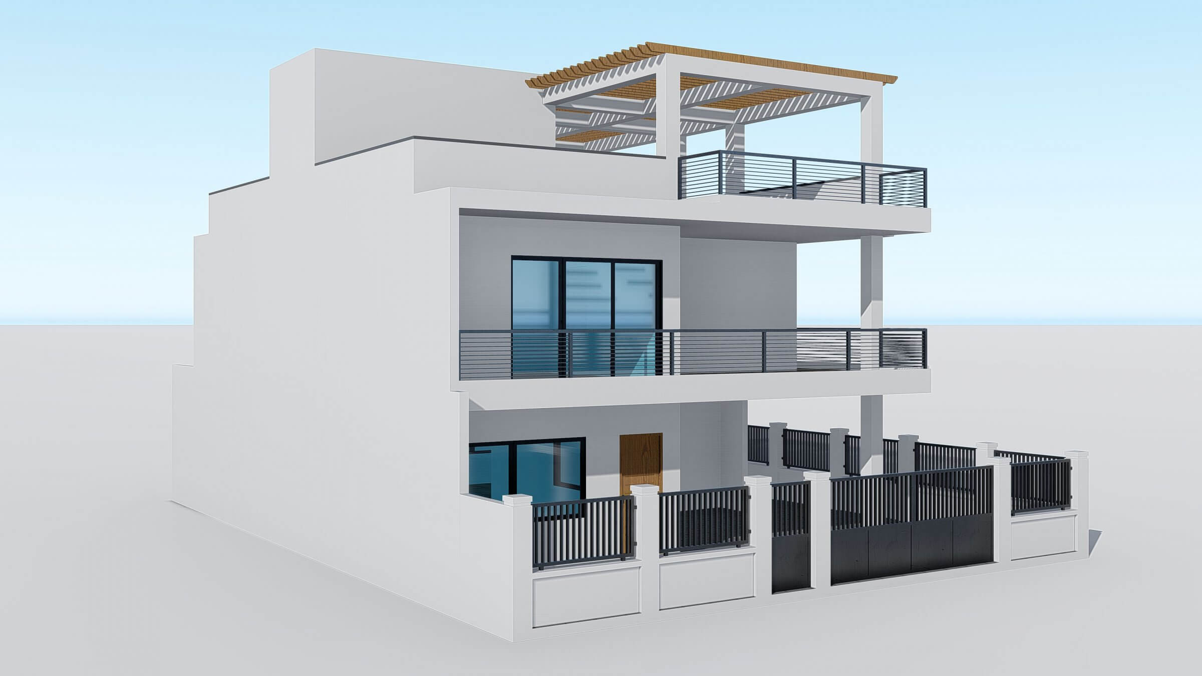 Two Storey House 3 - 3D Model by virtual3d