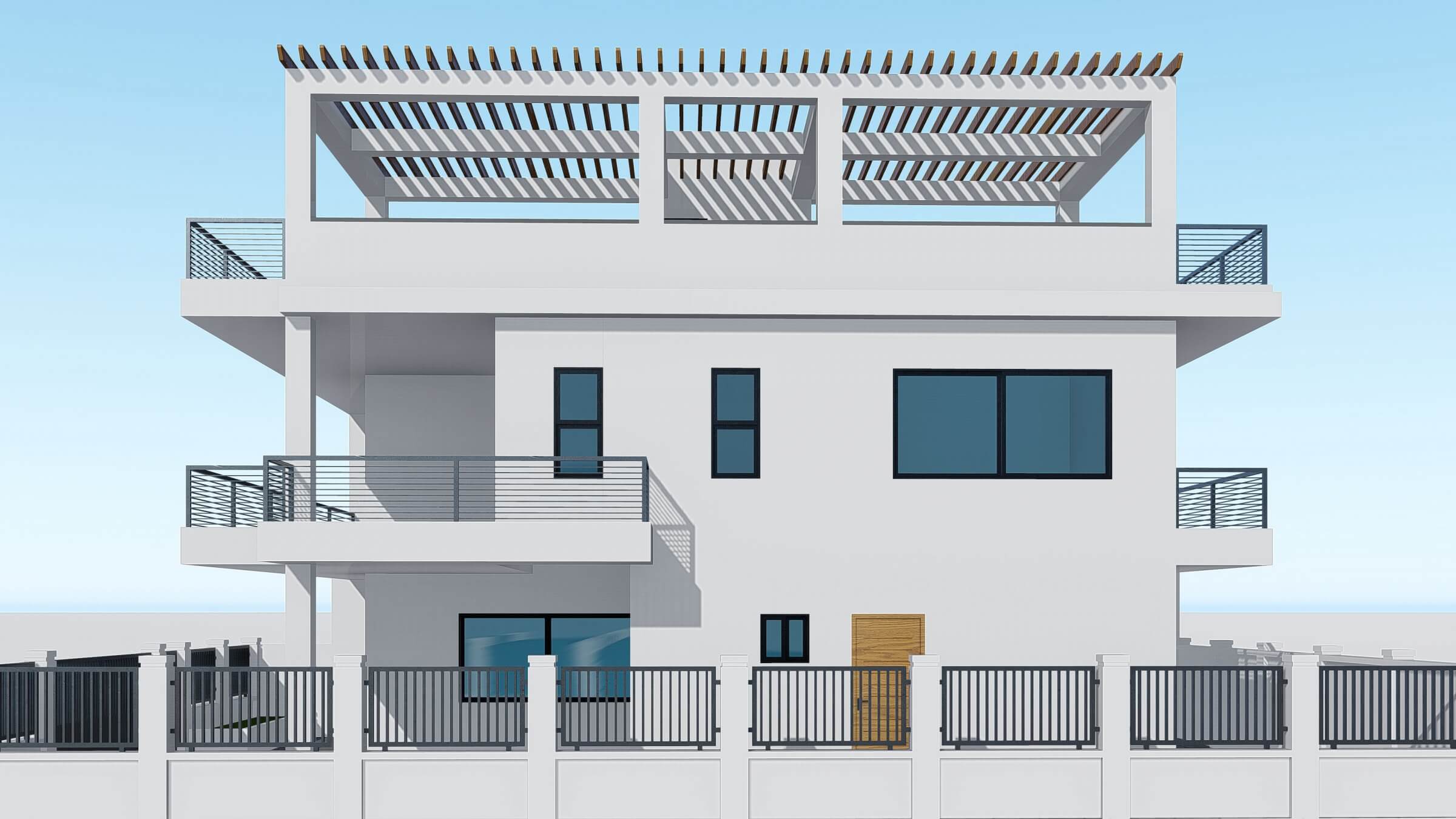 Two Storey House 3 - 3D Model by virtual3d