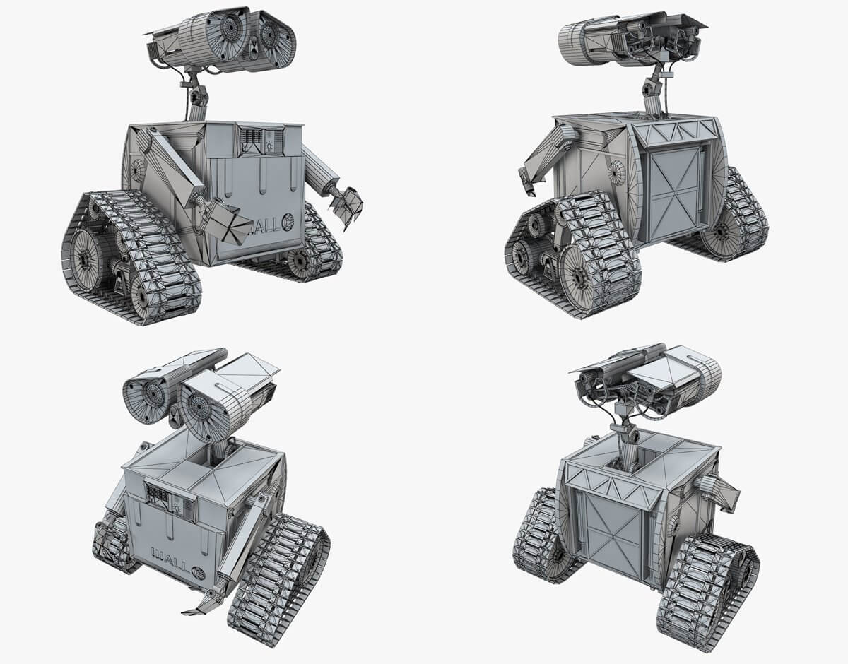 Wall-E Free 3D Model by virtual3d