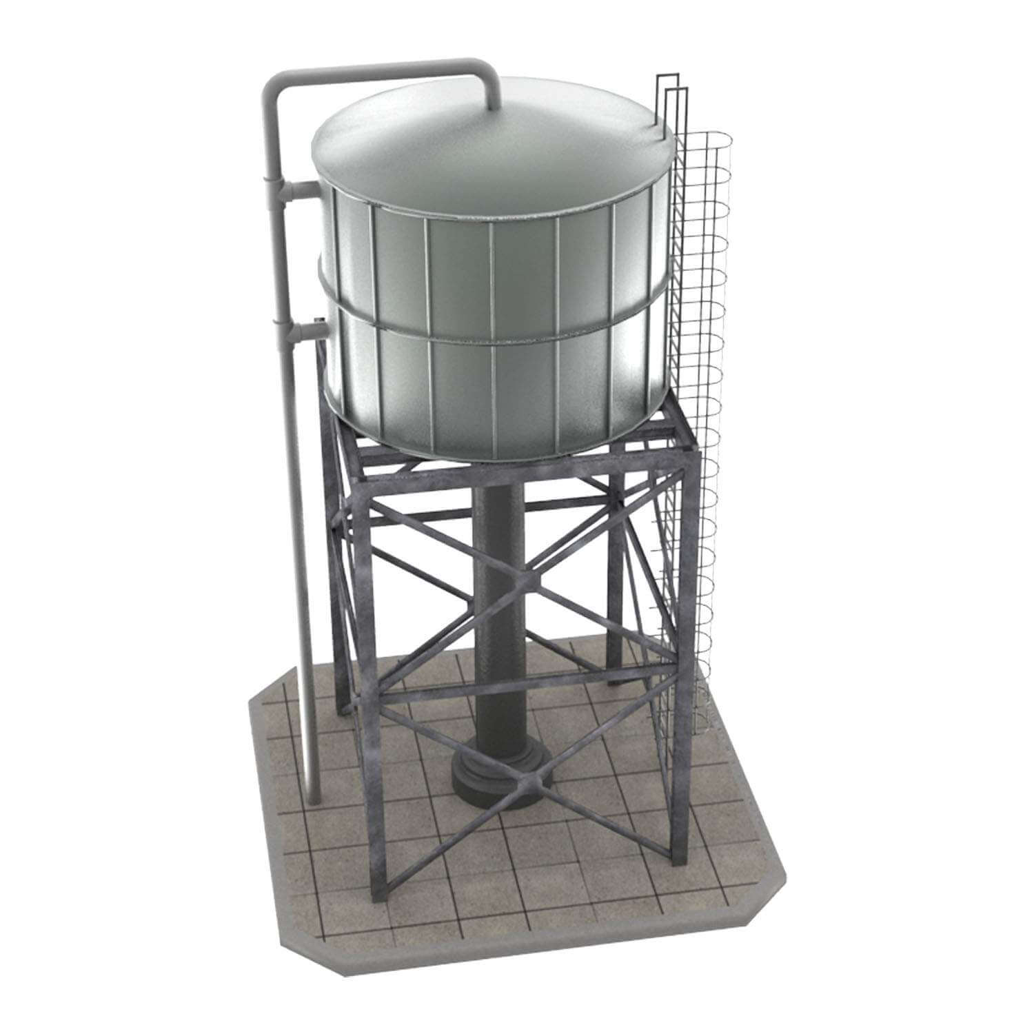Water Tank - 3D Model by virtual3d