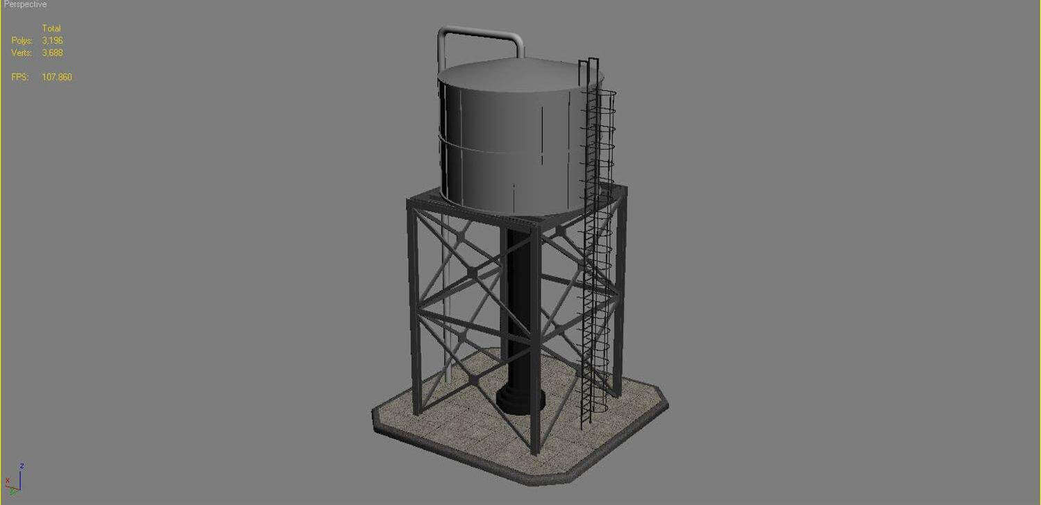 Water Tank - 3D Model by virtual3d