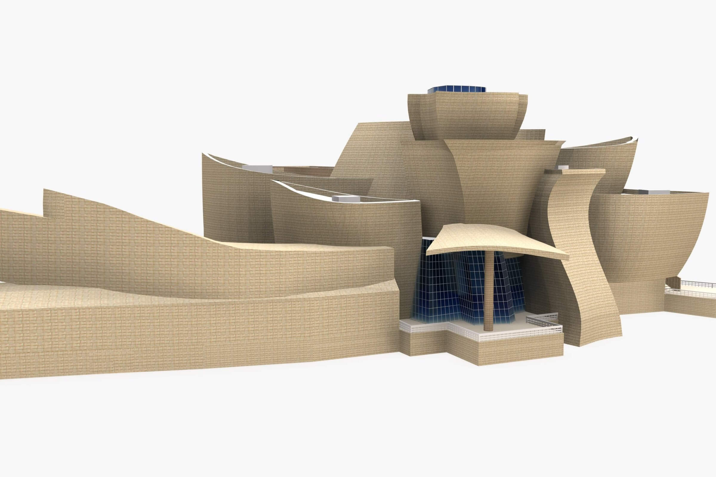 Guggenheim Museum Bilbao - 3D Model by VirtualMaker