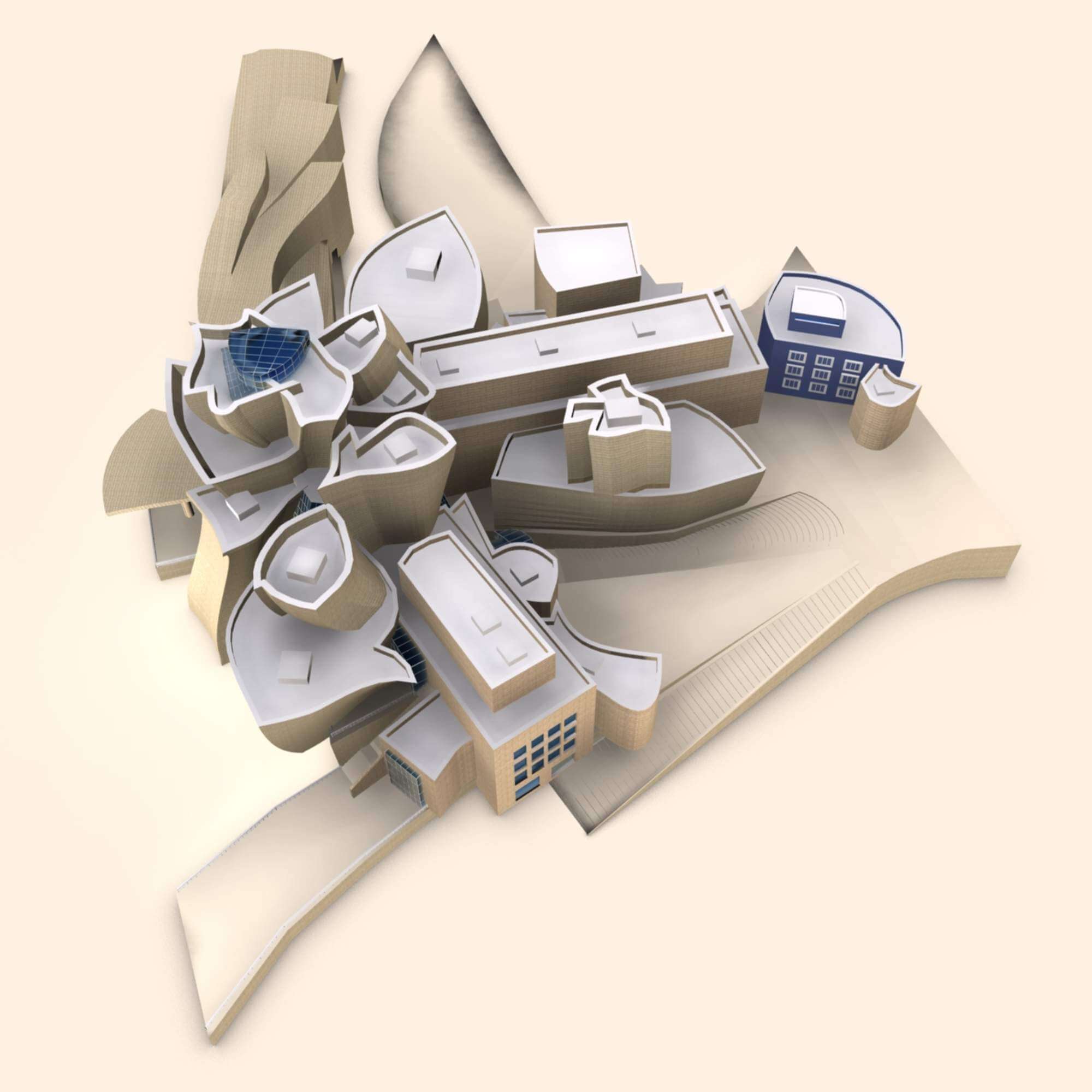 Guggenheim Museum Bilbao - 3D Model by VirtualMaker