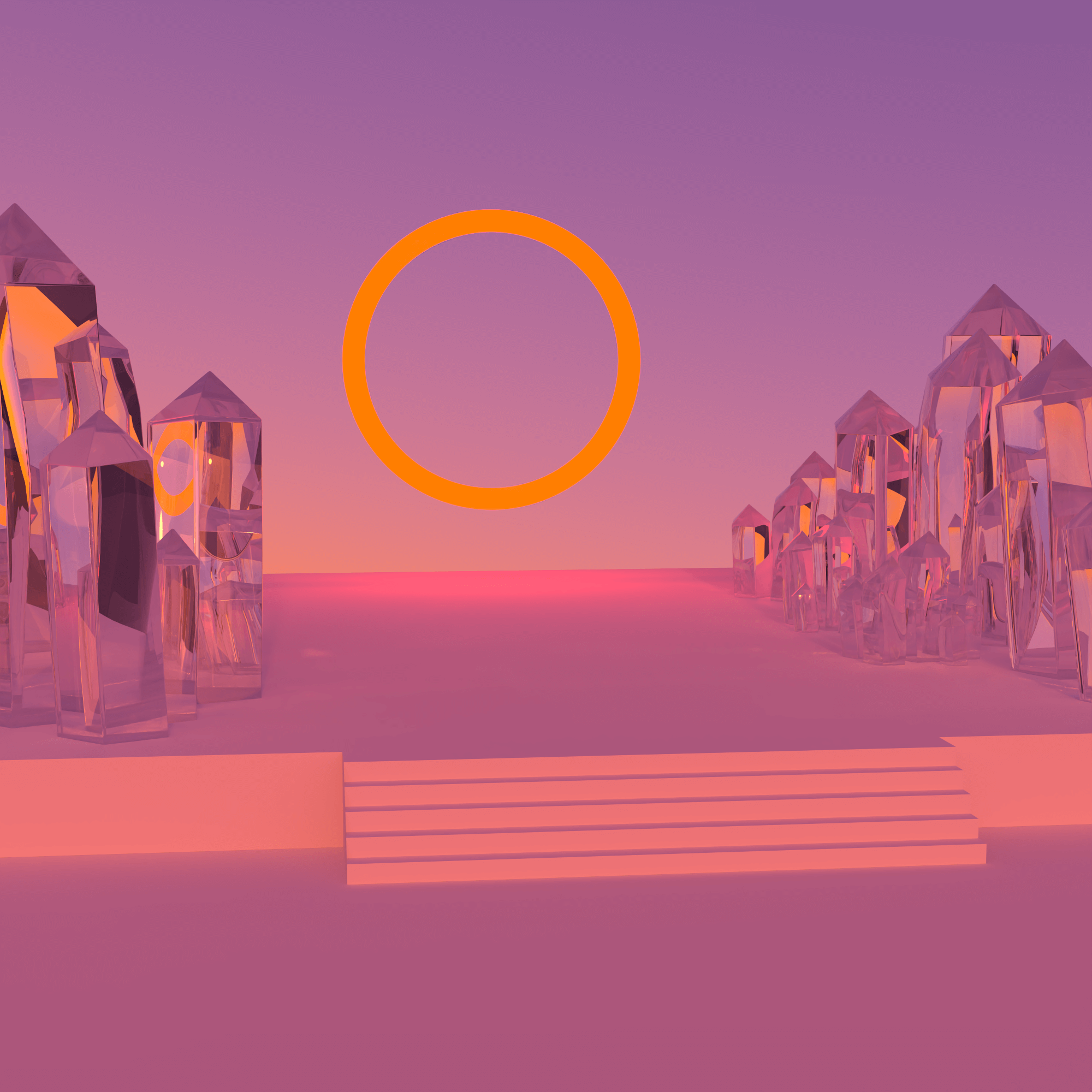 Crystal Neon Presets 3D Render, Digital Art by VisionStudio