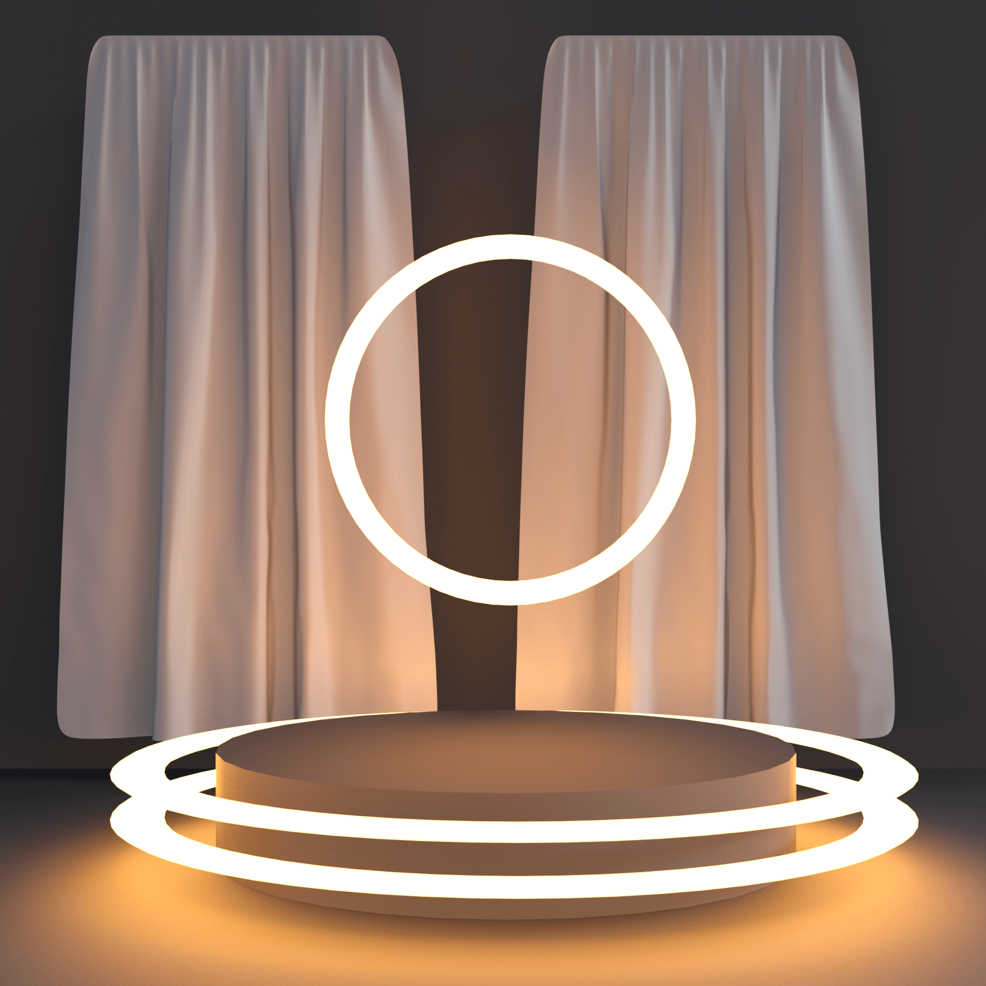 Ring Light Scene Presets 3D Render, Digital Art by VisionStudio