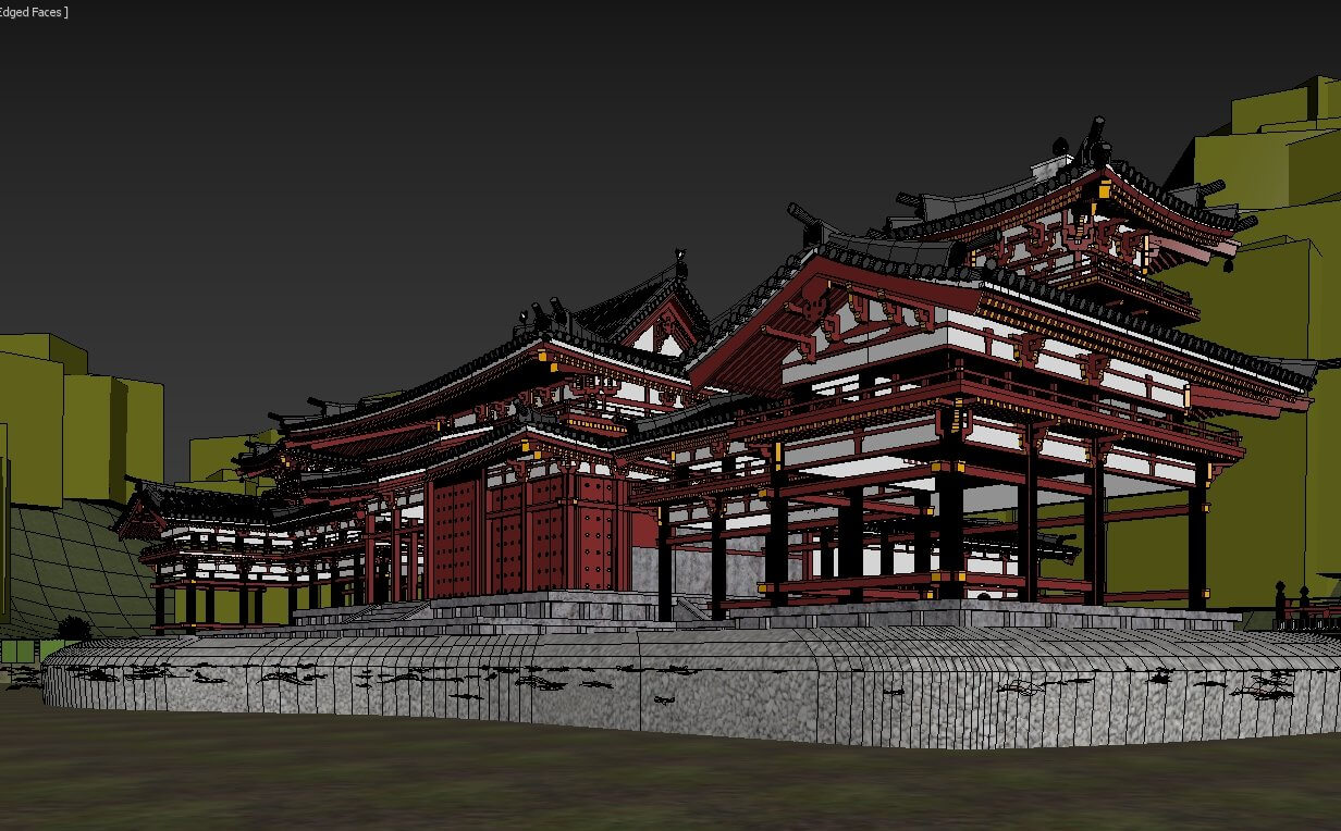 Byodo-In Japanese Temple 3D Model by Visuarch