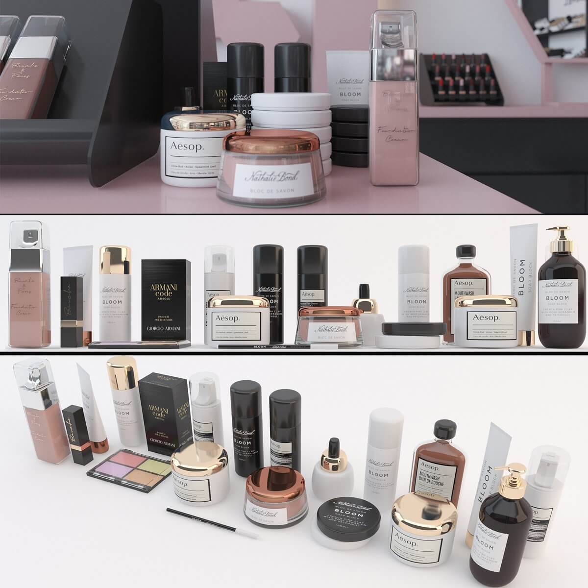 Cosmetics Store - 3D Model by Visuarch