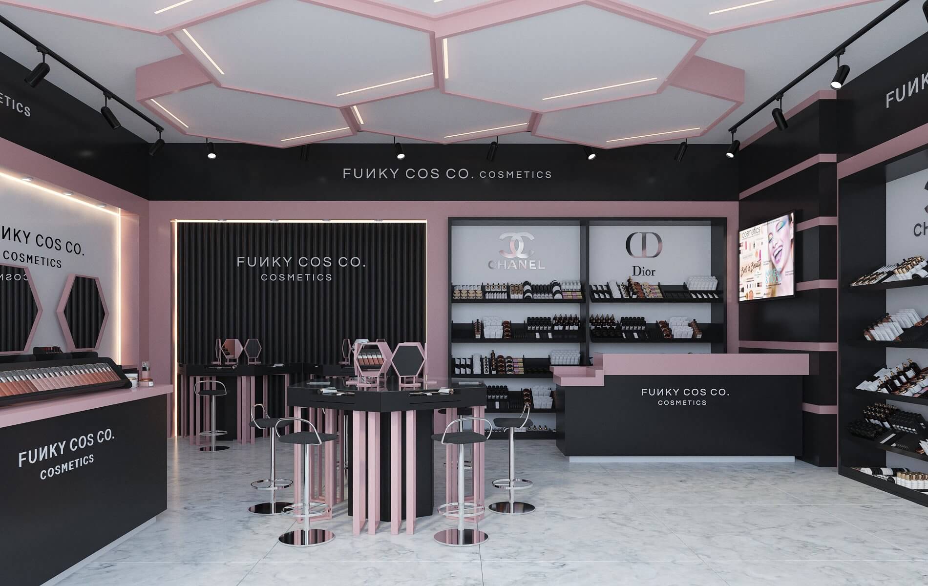Cosmetics Store - 3D Model by Visuarch