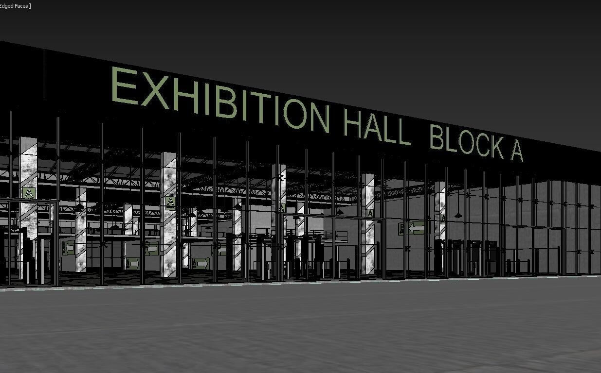 Exhibition Hall - 3D Model by Visuarch