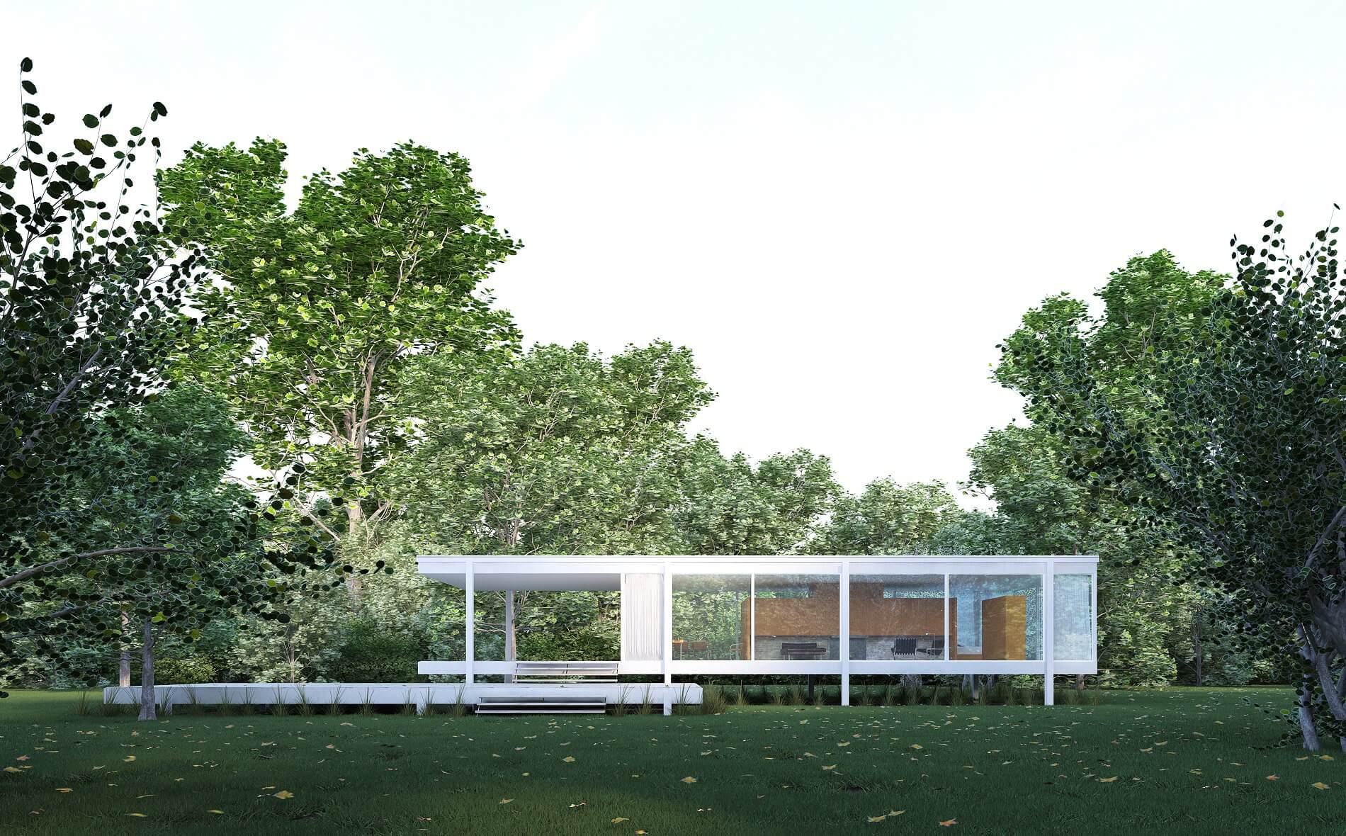 Farnsworth House - 3D Model by Visuarch