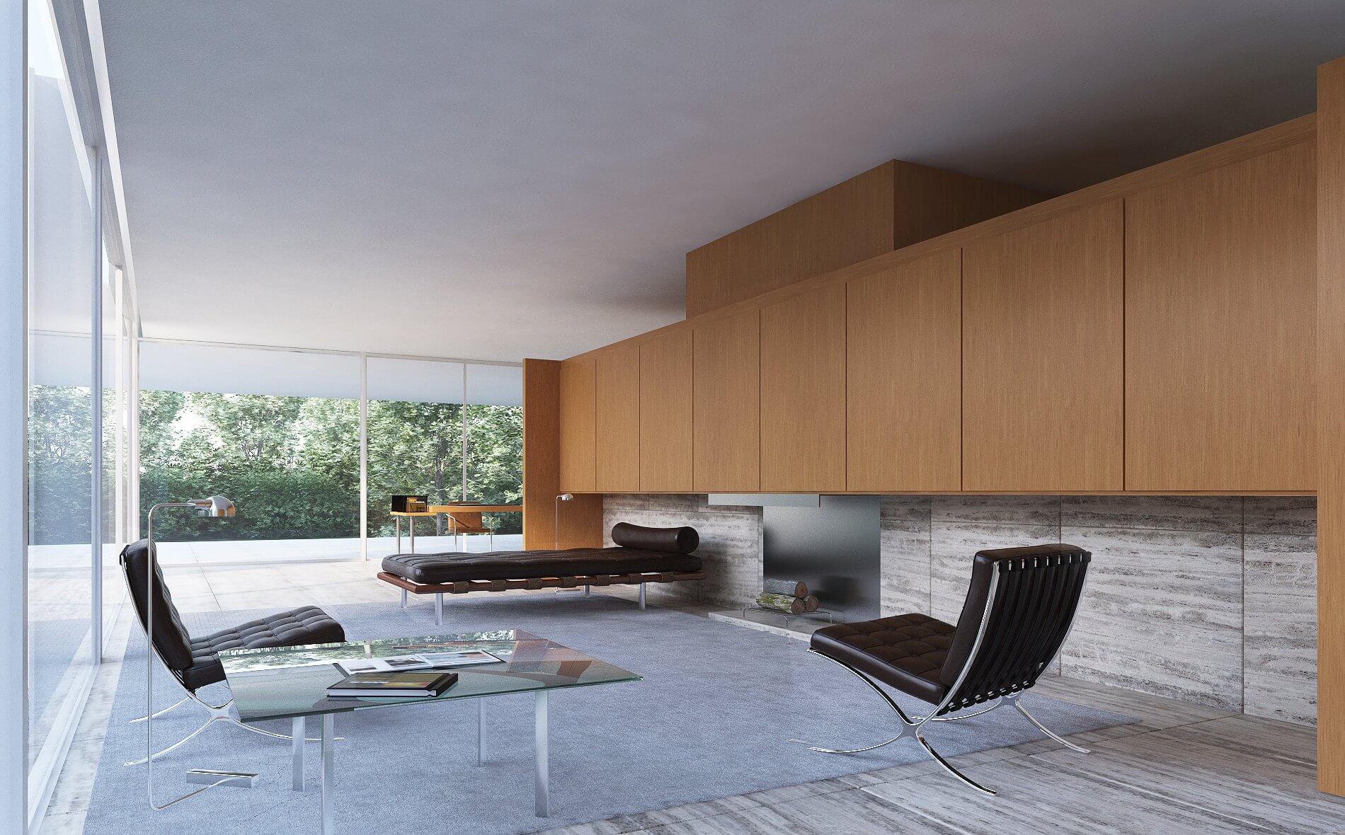 Farnsworth House - 3D Model by Visuarch