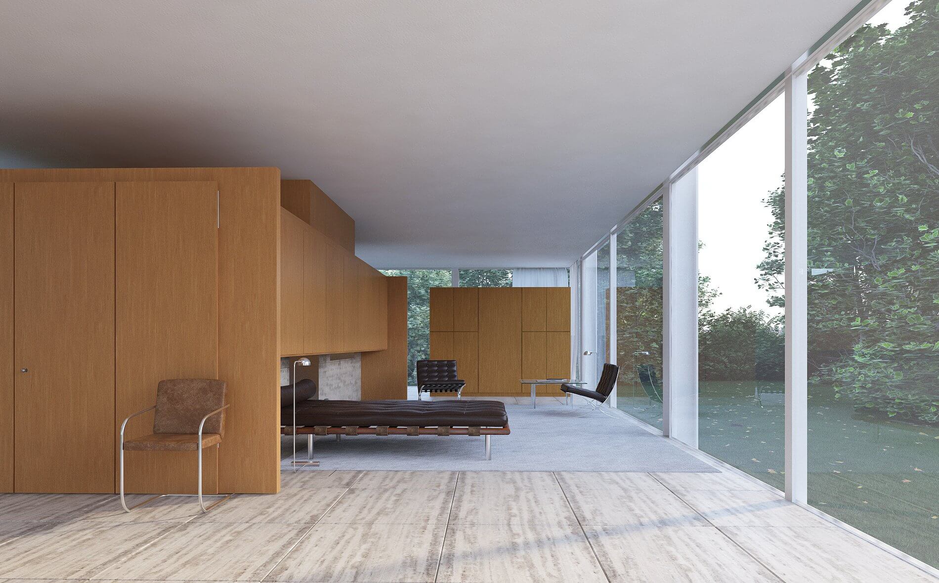 Farnsworth House - 3D Model by Visuarch