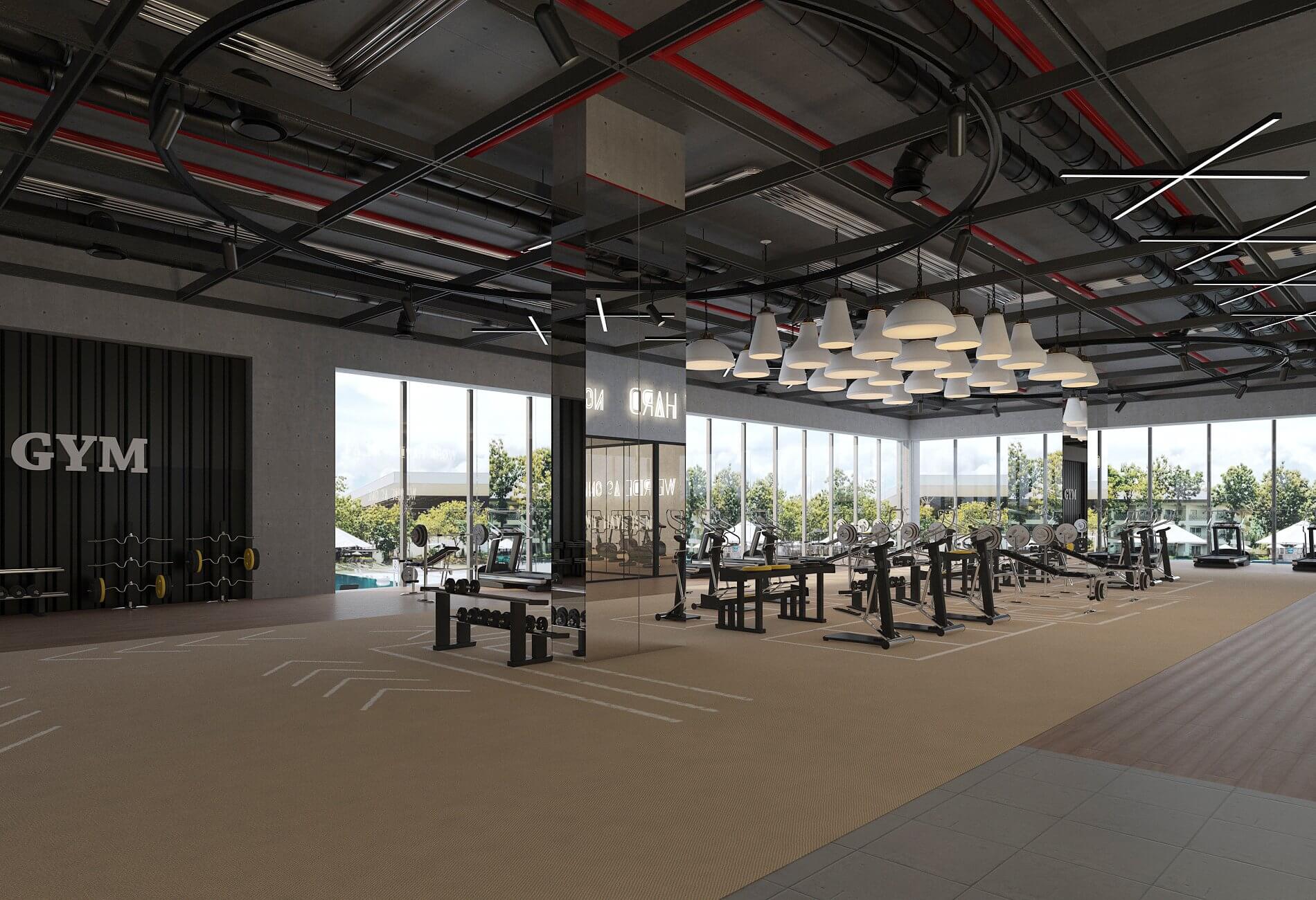 Fitness Center - 3D Model by Visuarch