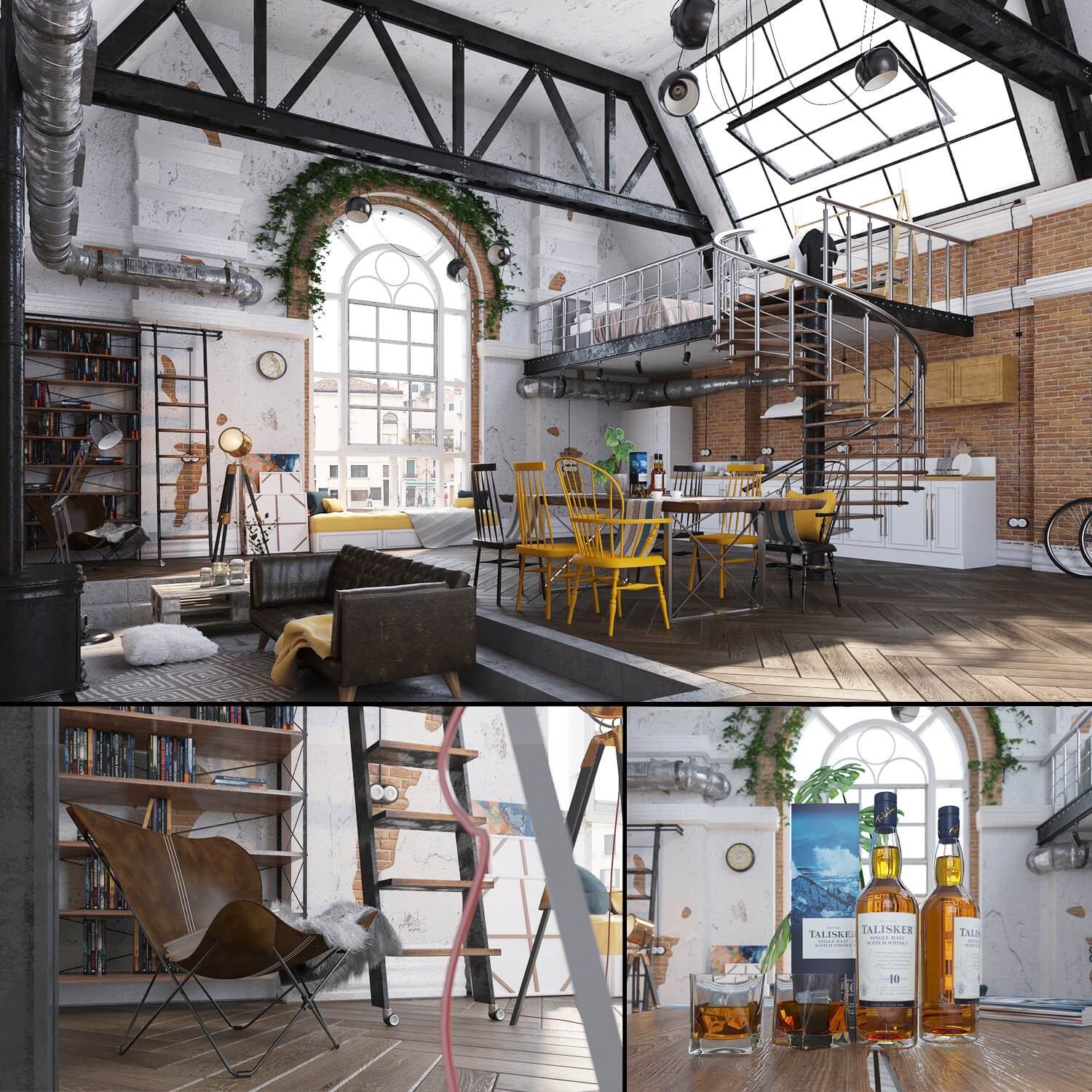 Studio Loft - 3D Model by Visuarch