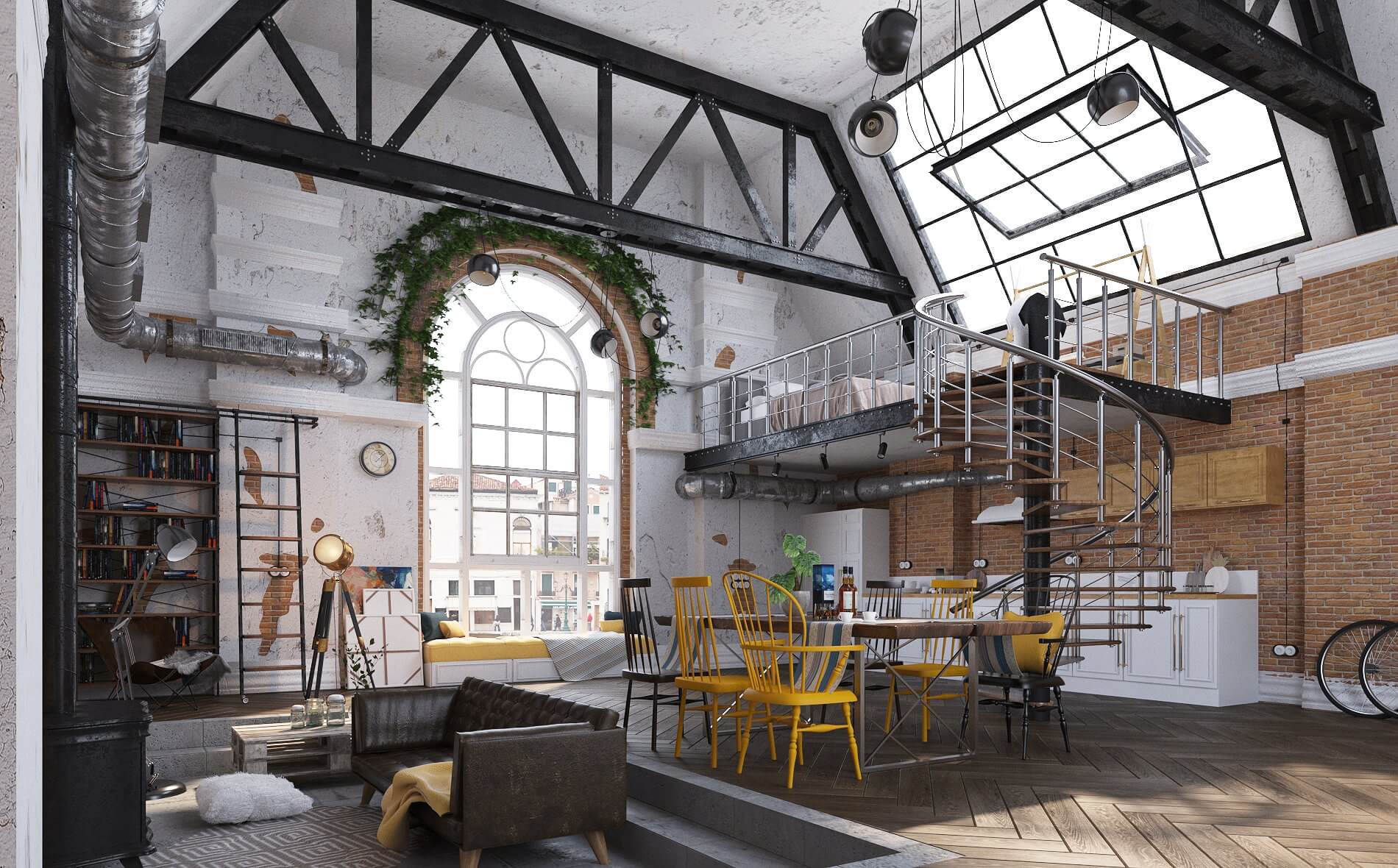 Studio Loft - 3D Model by Visuarch