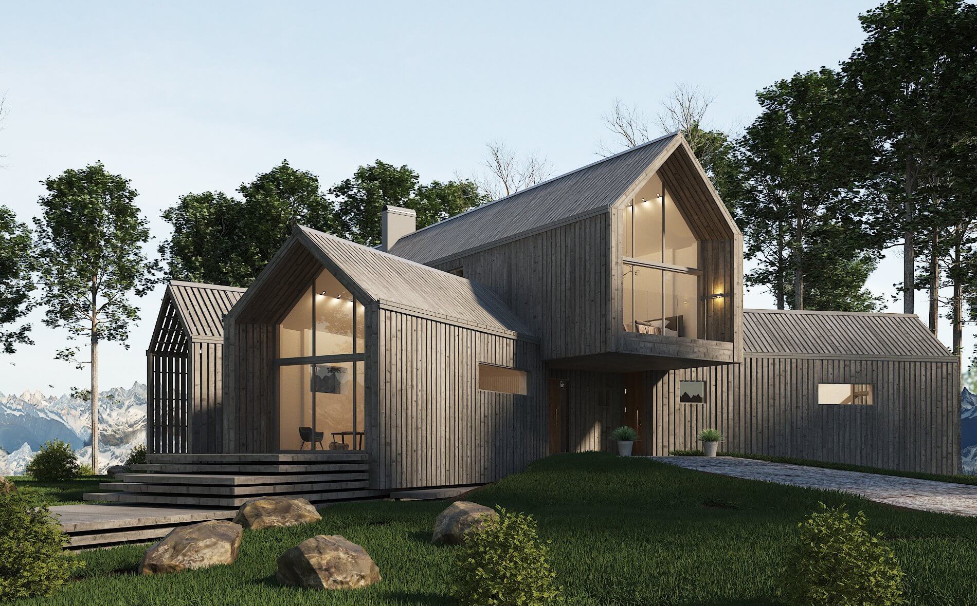 Villa Sunnano - 3D Model by Visuarch