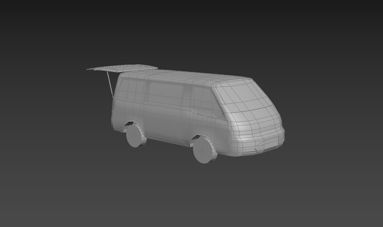 Mitsubishi Delica Van - Free 3D Model by vita54321