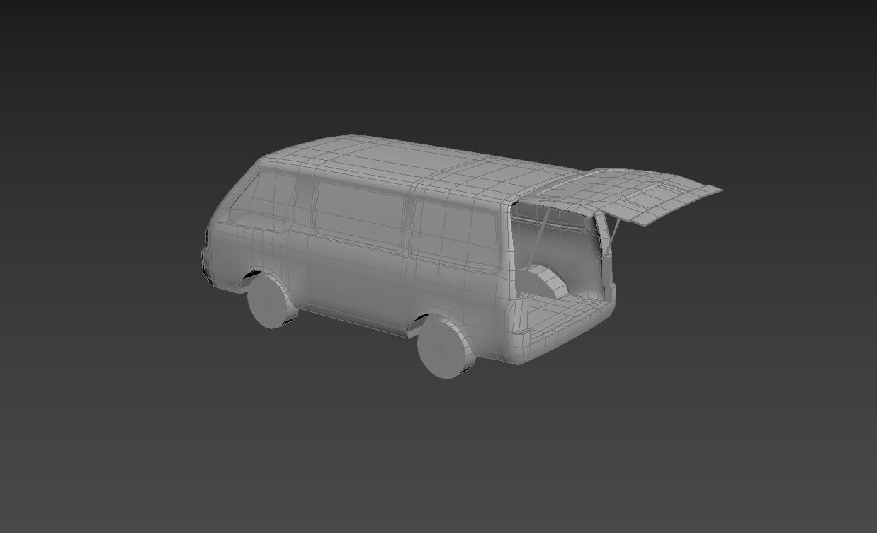 Mitsubishi Delica Van - 3D Model by vita54321