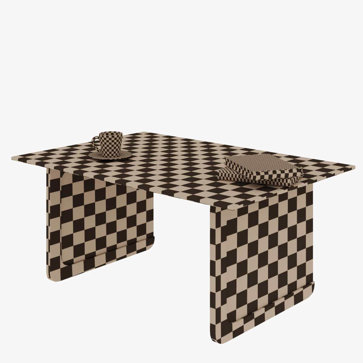 Modern Glass Coffee Table 3D Model by vital68