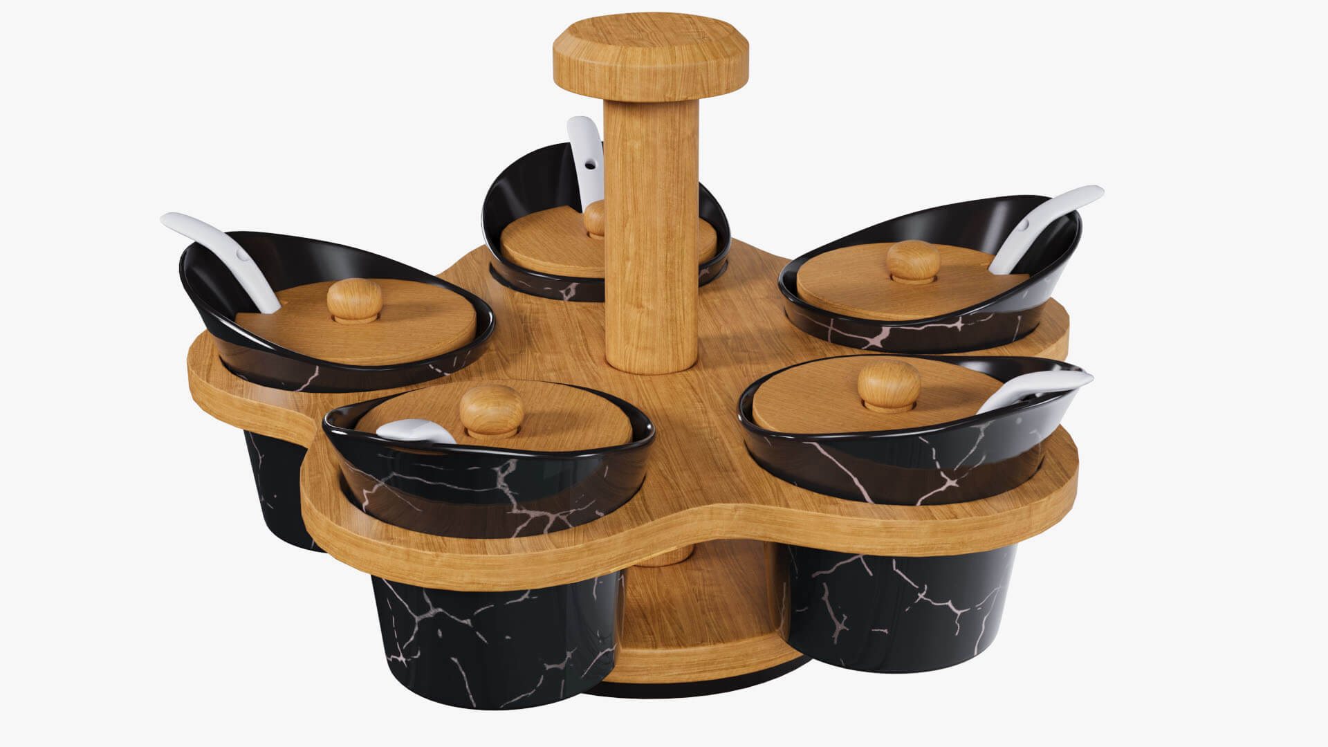 Set for Sauces and Spices - 3D Model by vital68