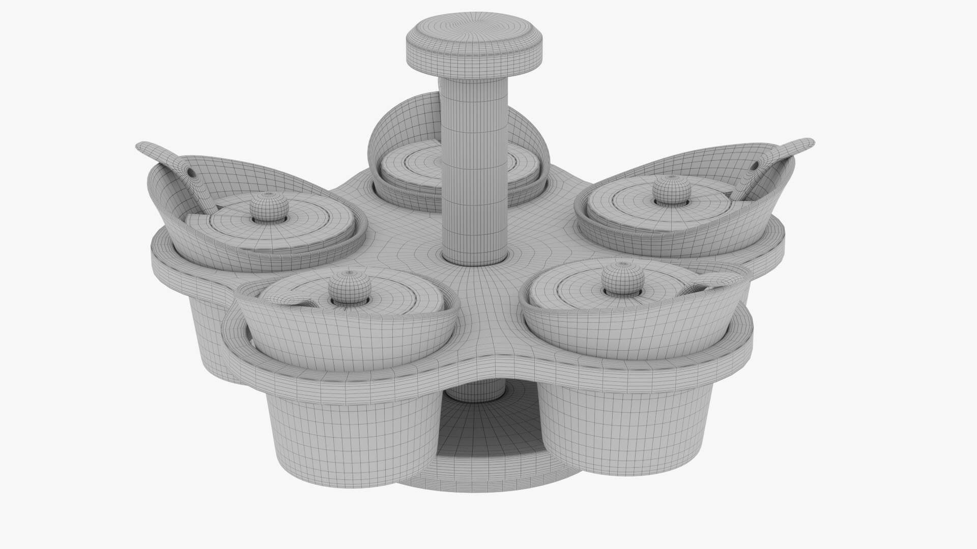 Set for Sauces and Spices - 3D Model by vital68