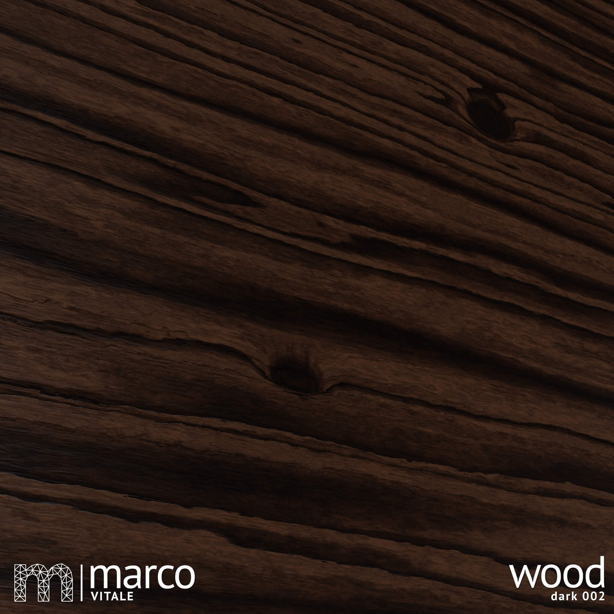 Seamless PBR Wood - Dark 002 (Free) Free 3D Texture by VitaleMarco