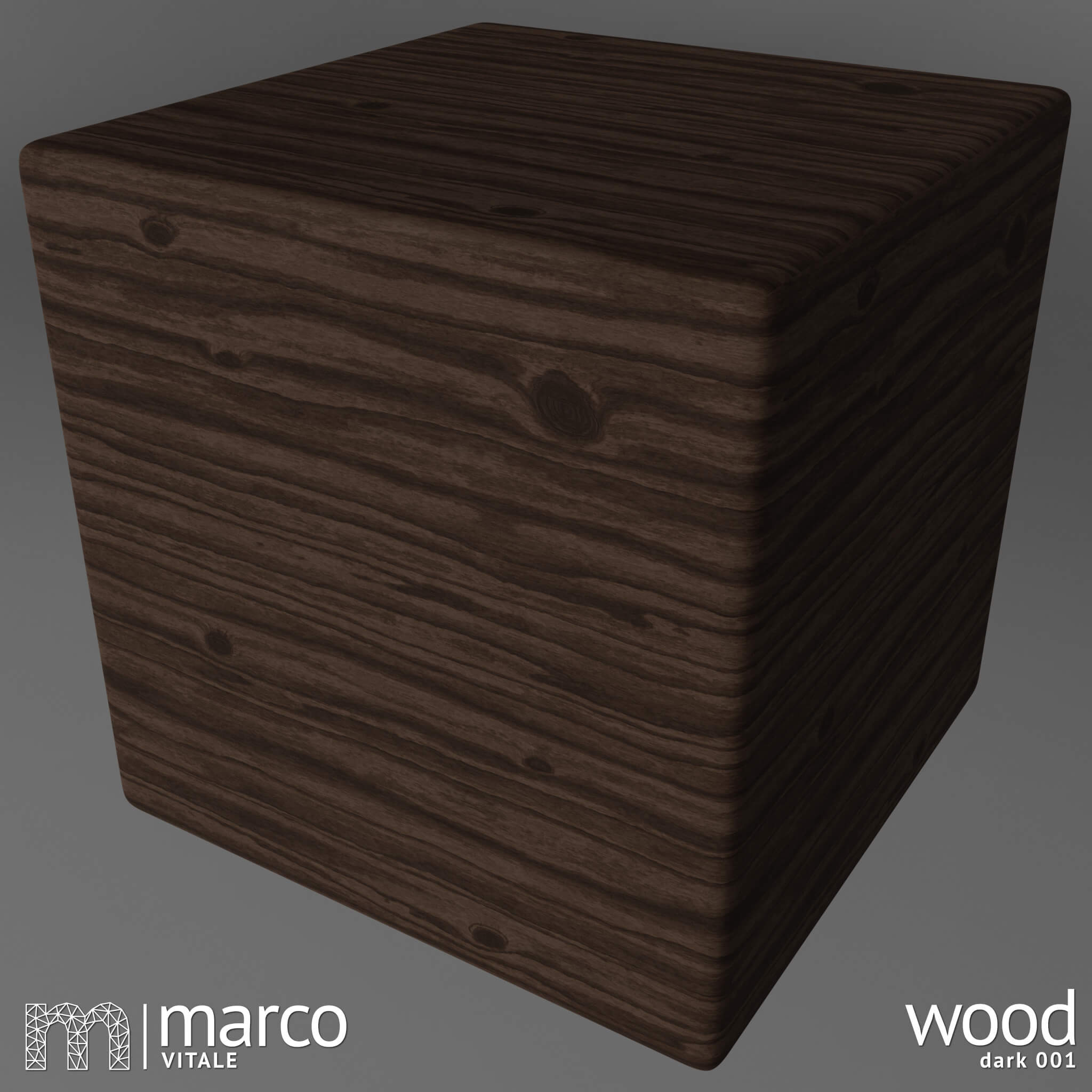 Seamless PBR Wood - Dark 001 (Free) Free 3D Texture by VitaleMarco