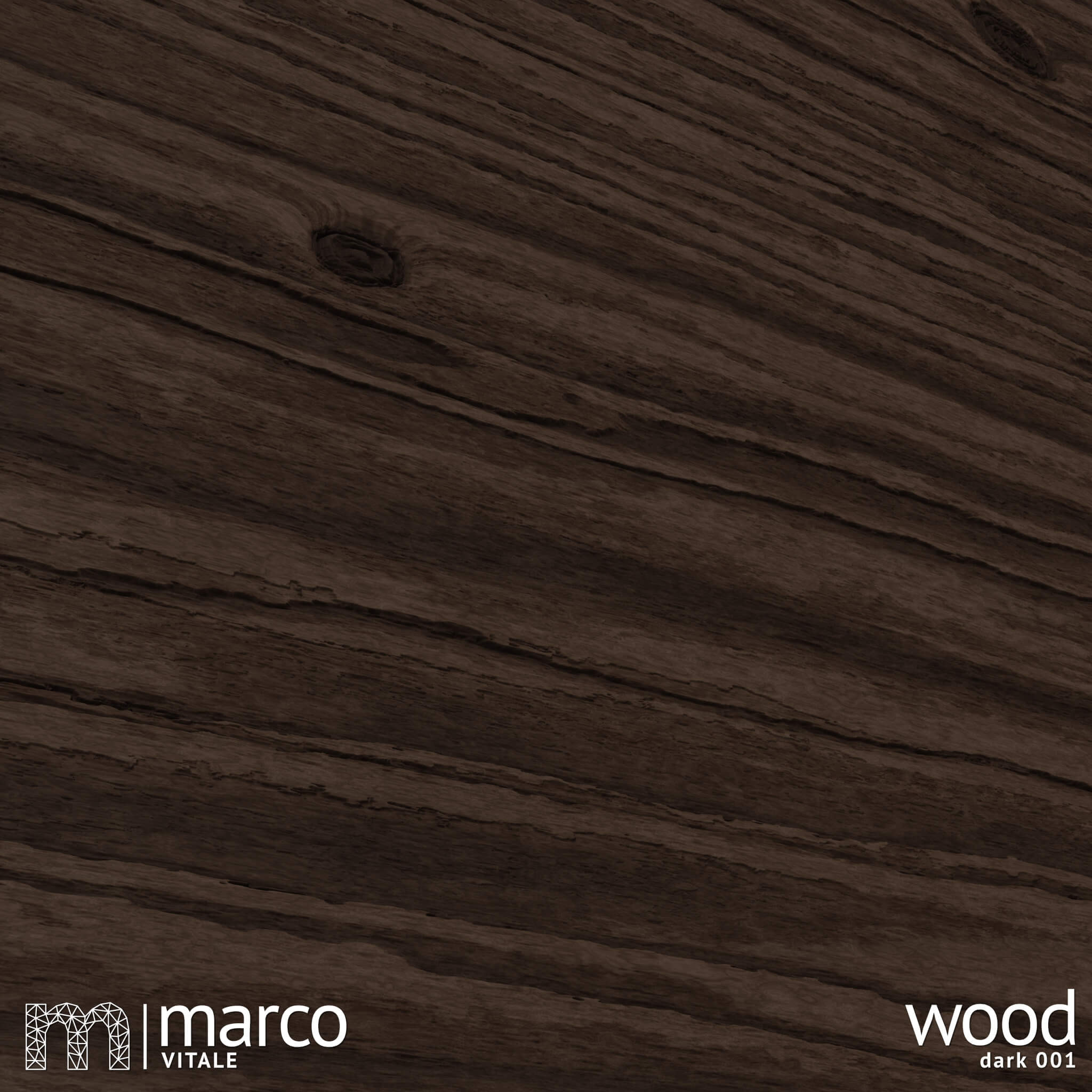 Seamless PBR Wood - Dark 001 (Free) Free 3D Texture by VitaleMarco