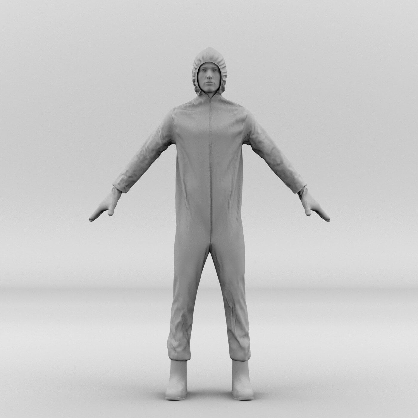 Biohazard Protective Hazmat Suit - 3D Model by Vitamin