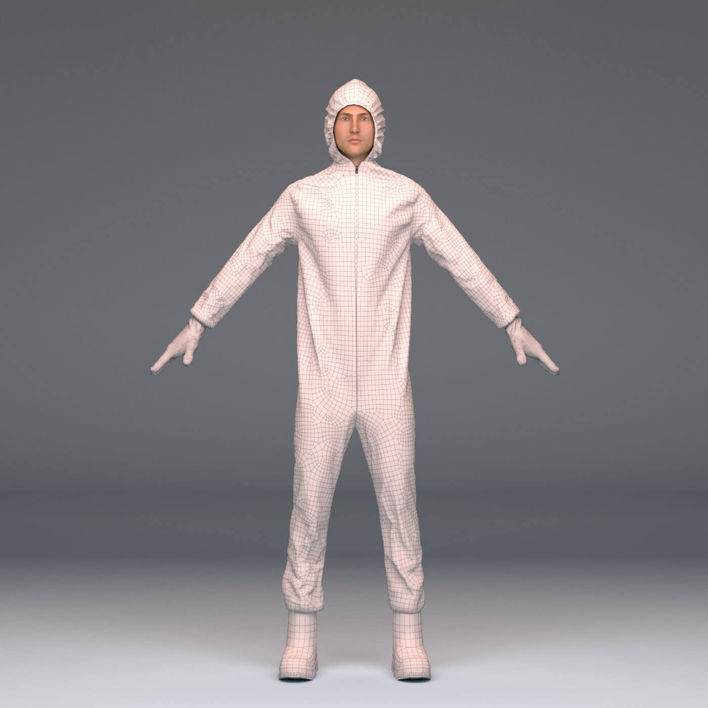 Biohazard Protective Hazmat Suit - 3D Model by Vitamin