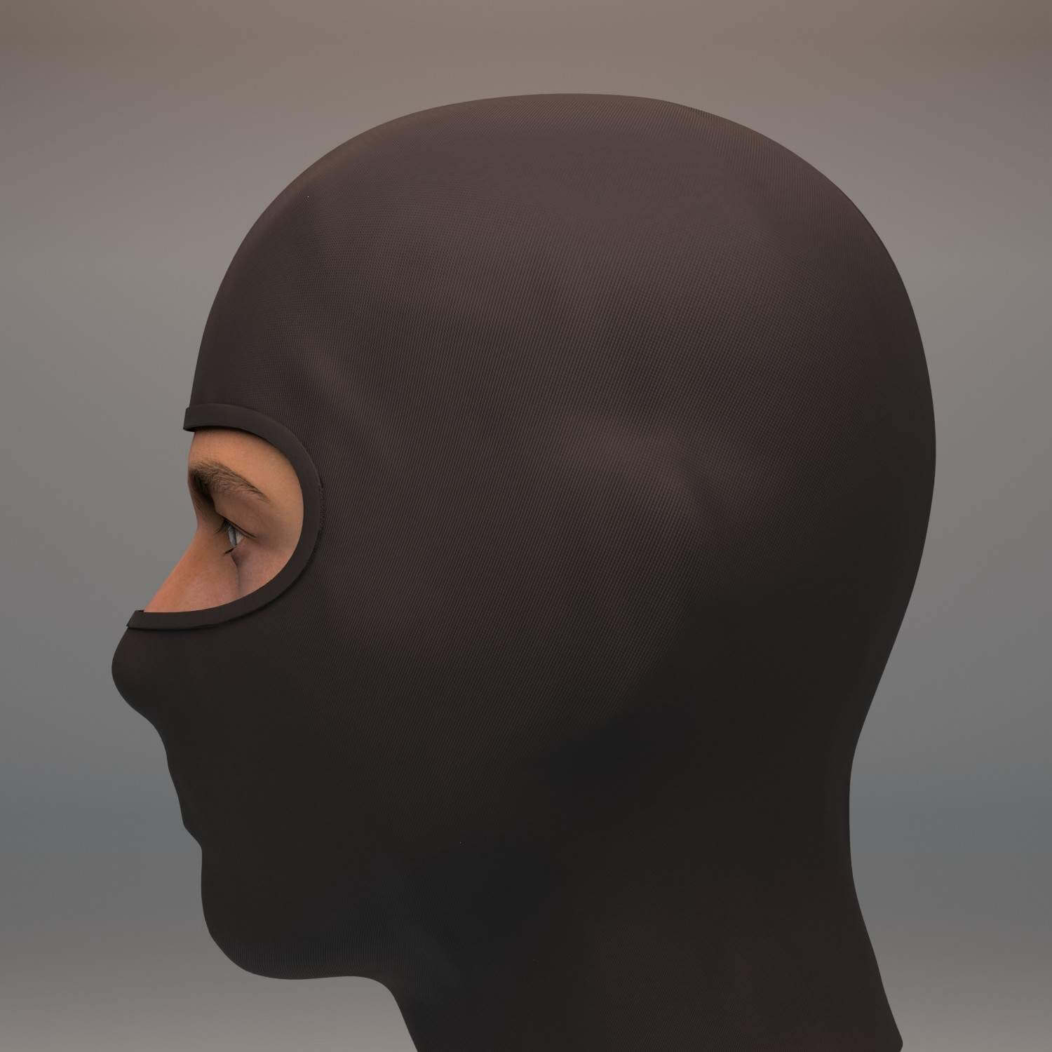 Balaclava Mask (Black) - 3D Model by Vitamin