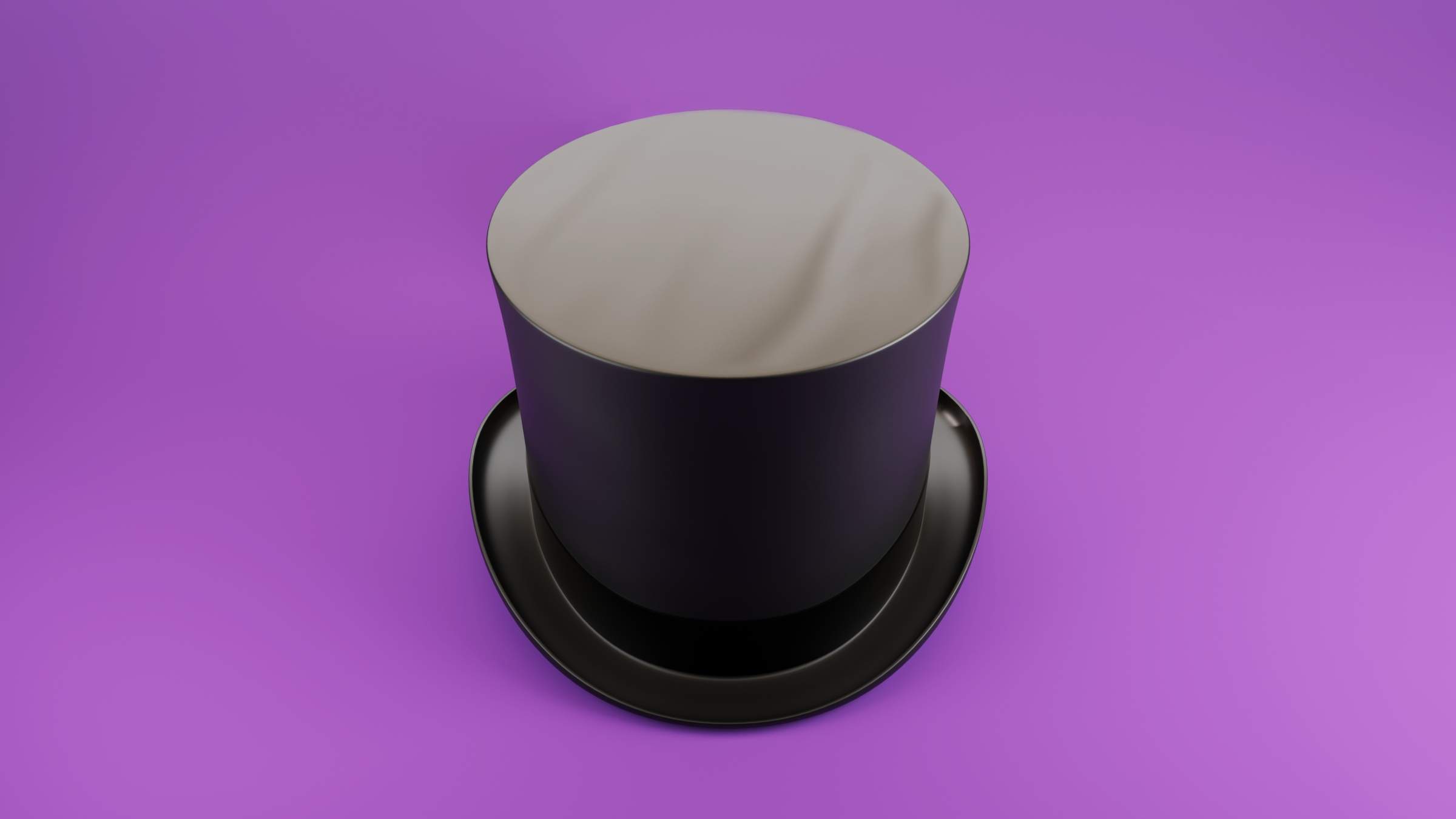 Black Cylinder Hat - 3D Model by Vitamin