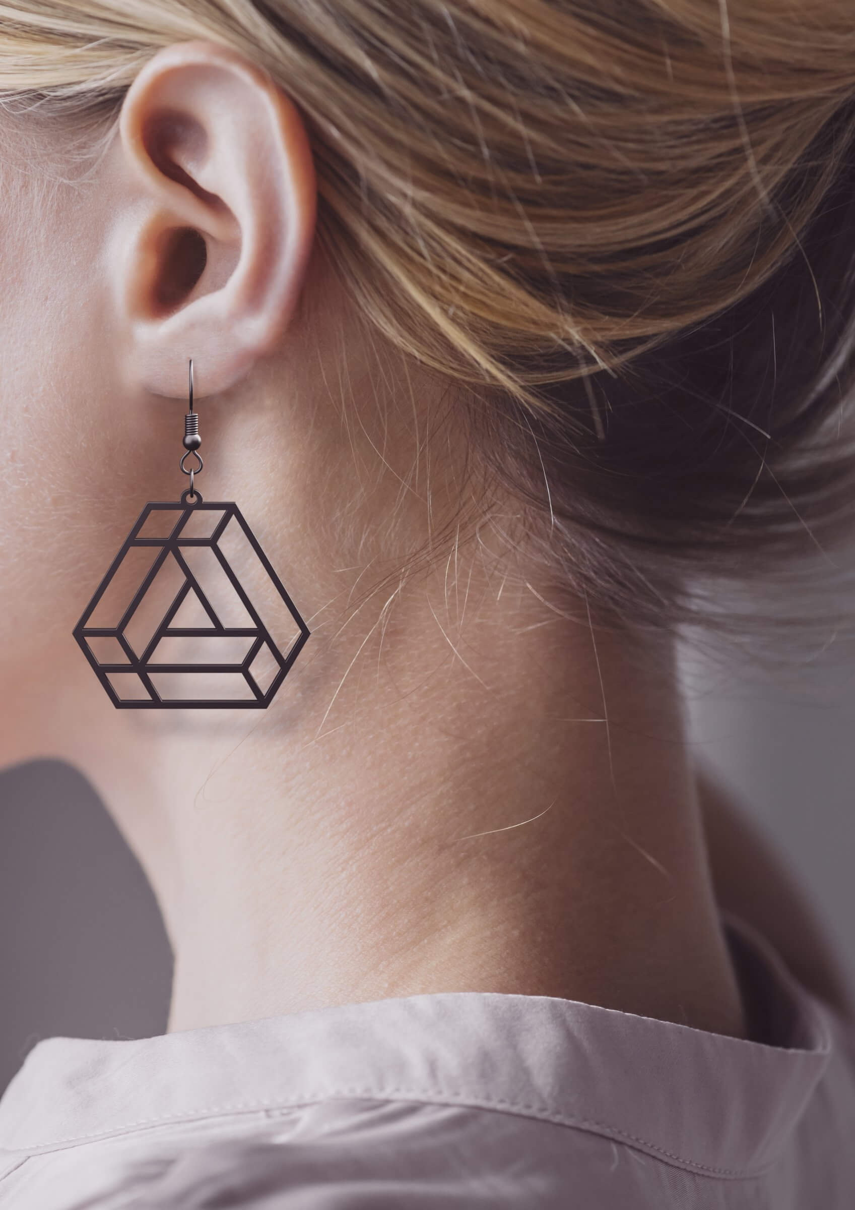 Impossible Shapes 1 Earrings - 3D Print Model by Vitamin