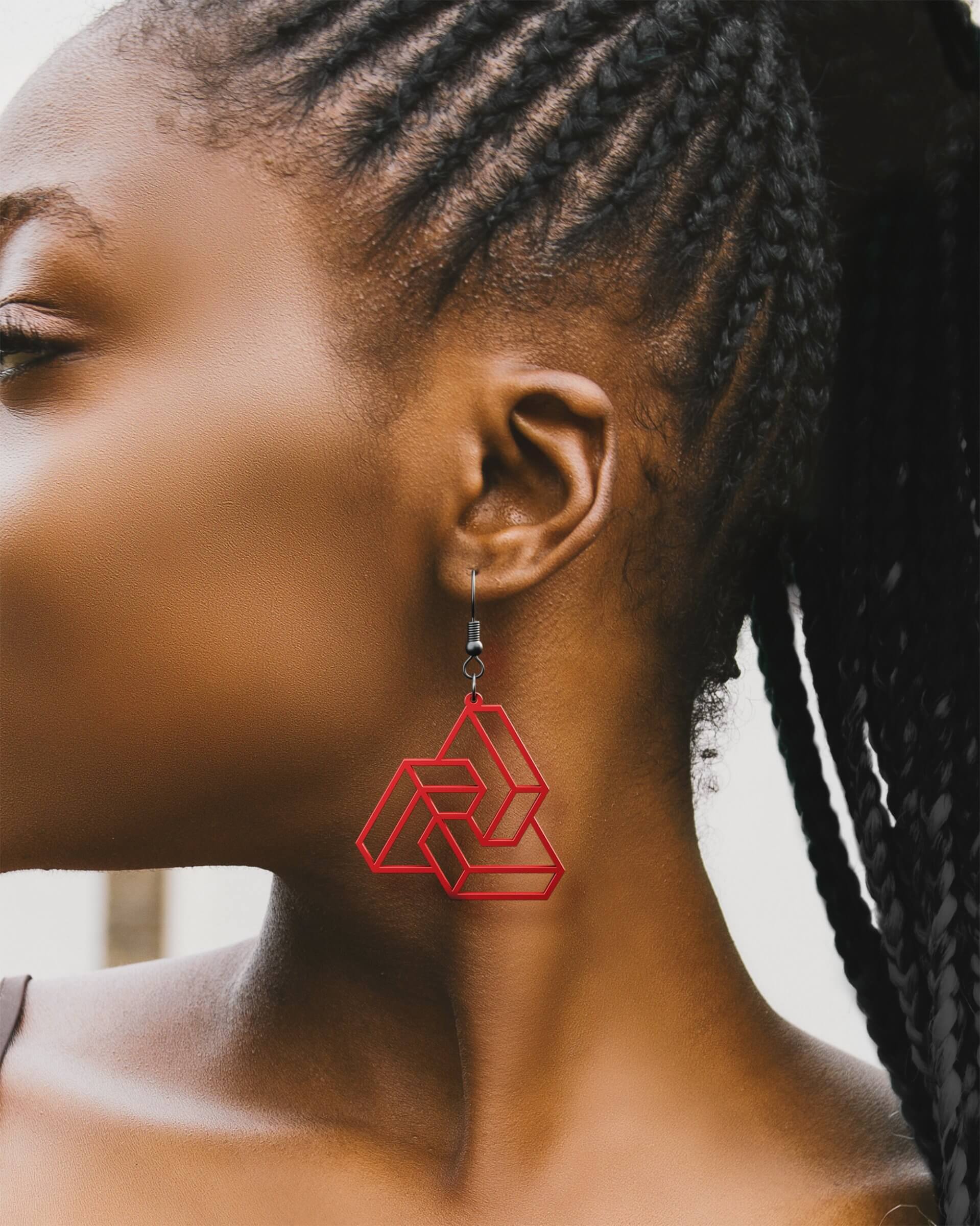 Impossible Shapes 2 Earrings - 3D Print Model by Vitamin
