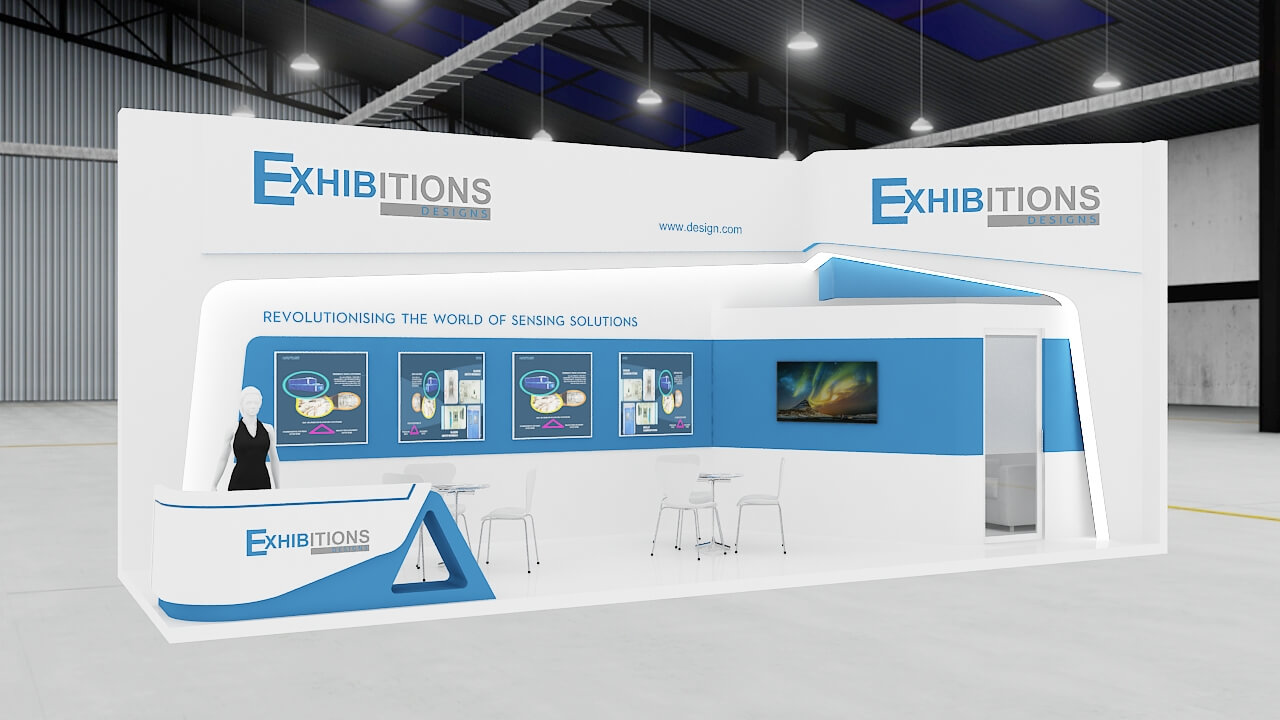 17 Exhibition Stand 2 Side Open - 3D Model by vivekt478
