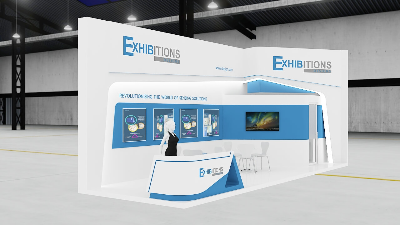17 Exhibition Stand 2 Side Open - 3D Model by vivekt478