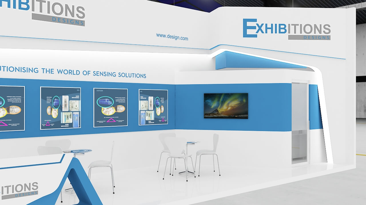 17 Exhibition Stand 2 Side Open - 3D Model by vivekt478