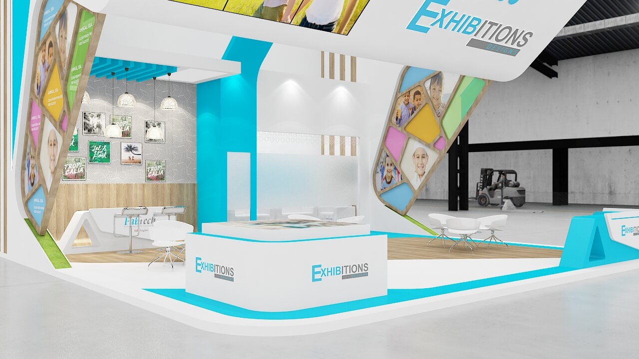 18 Exhibition Stand 3 Side Open - 3D Model by vivekt478