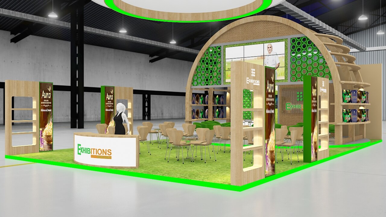 30 Exhibition Stand 2 Side Open - 3D Model by vivekt478