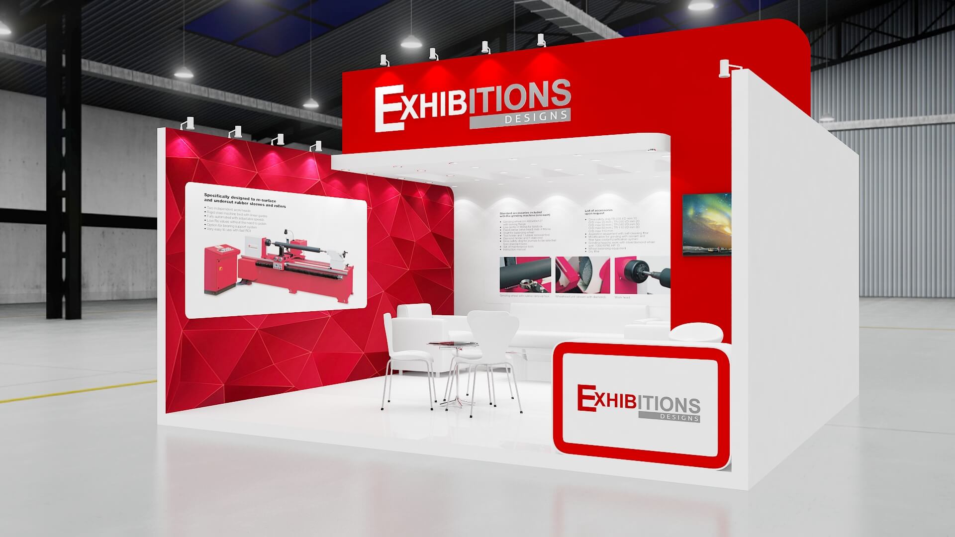 41 Exhibition Stand 2 Side Open - 3D Model by vivekt478