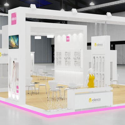 46 Exhibition Stand 3 Side Open - 3D Model by vivekt478